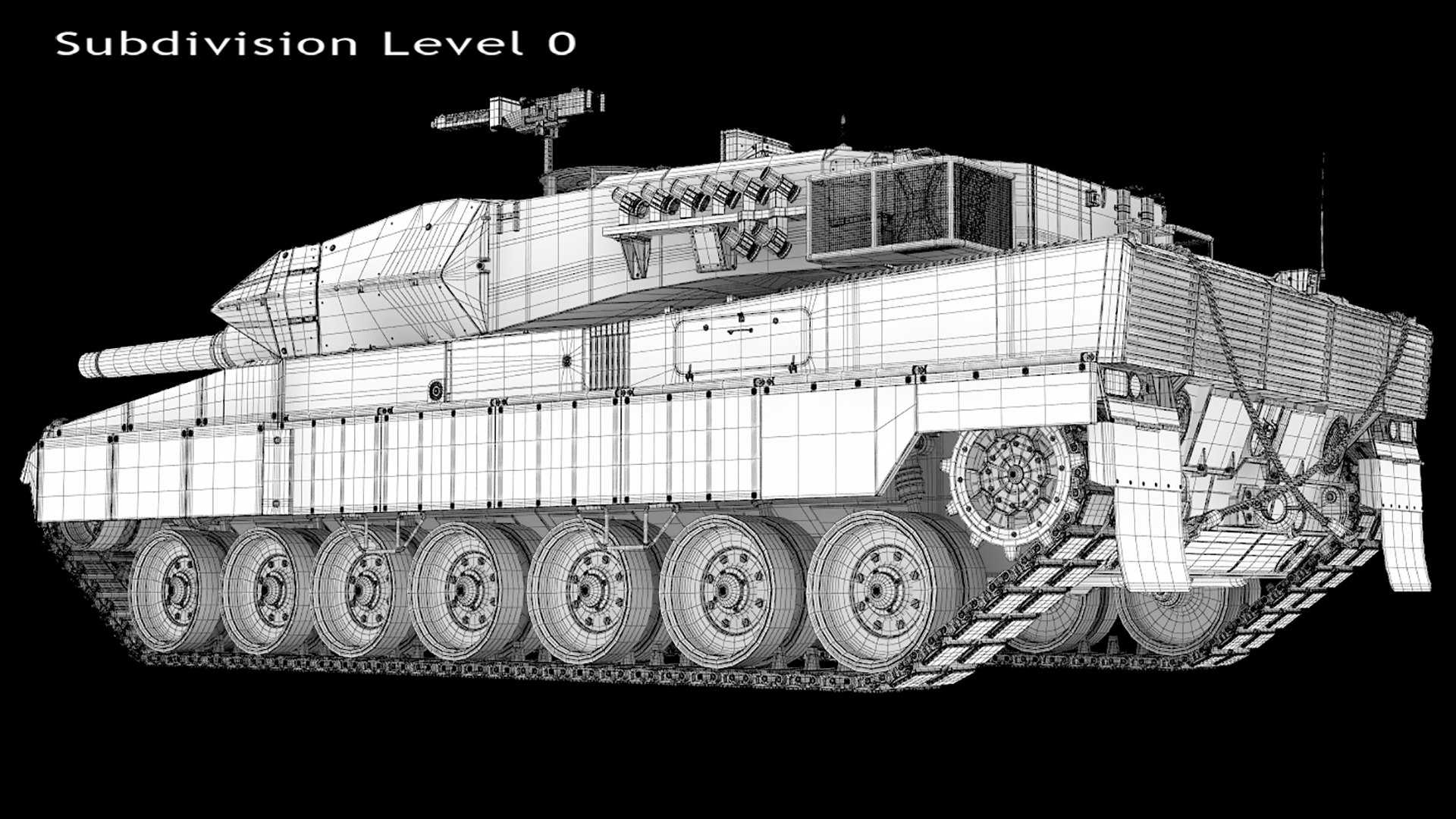 Leopard 2a5 Tank 2 Model - TurboSquid 1363544