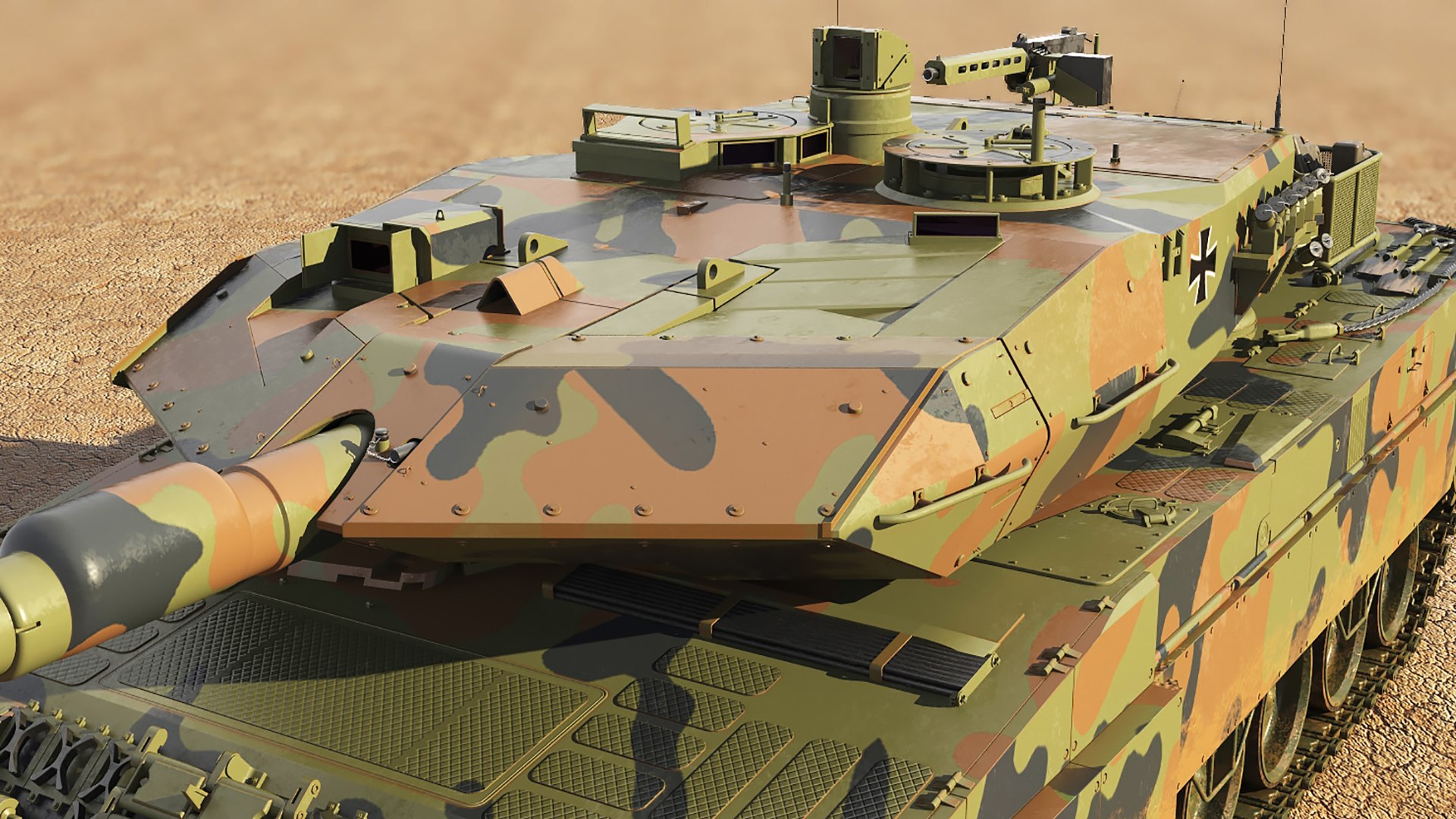 Leopard 2a5 Tank 2 Model - TurboSquid 1363544