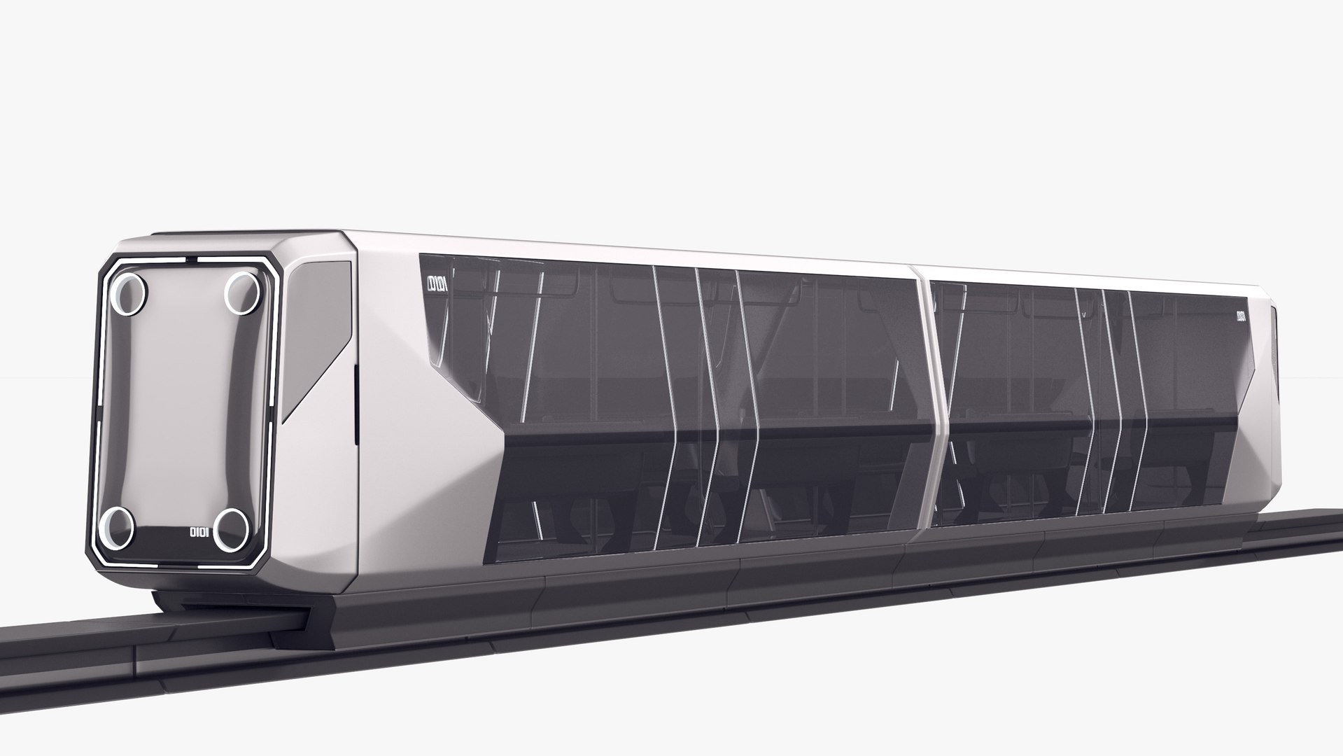 Future Concept Train And Metro Tram 2050 3D - TurboSquid 2060436