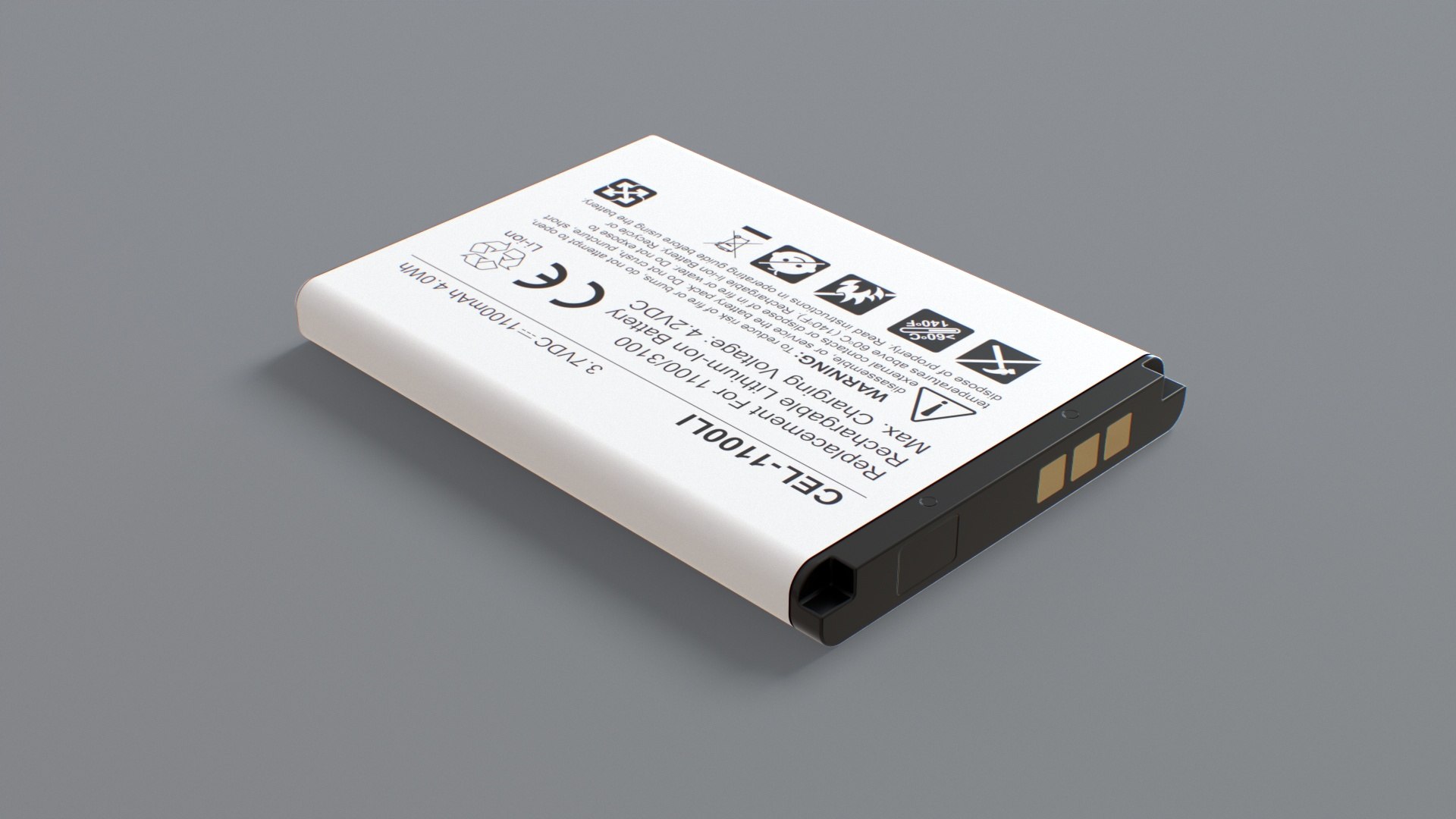 3D Model Li-ion Battery - TurboSquid 2097221