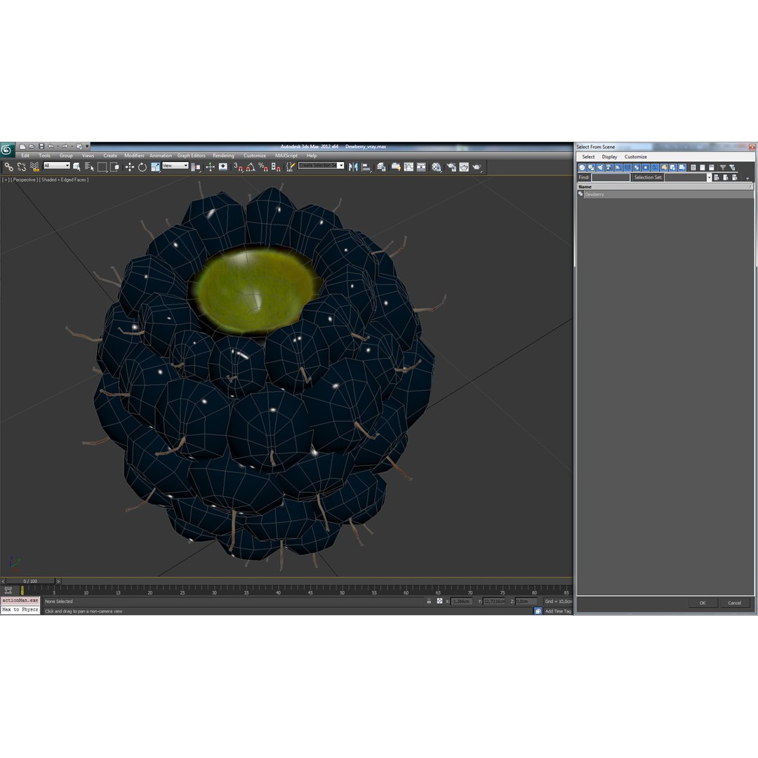 dewberry berry 3d model