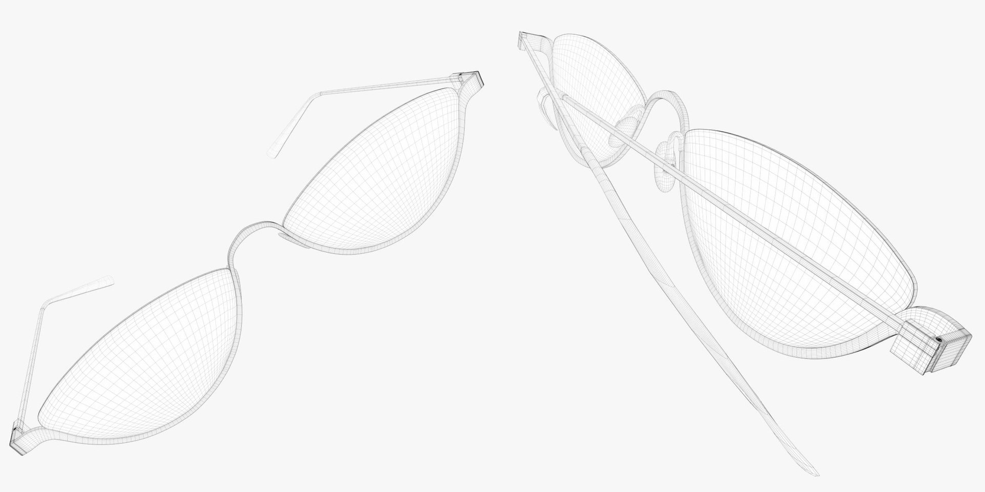 Glasses Half Eye 3D Model - TurboSquid 1945037