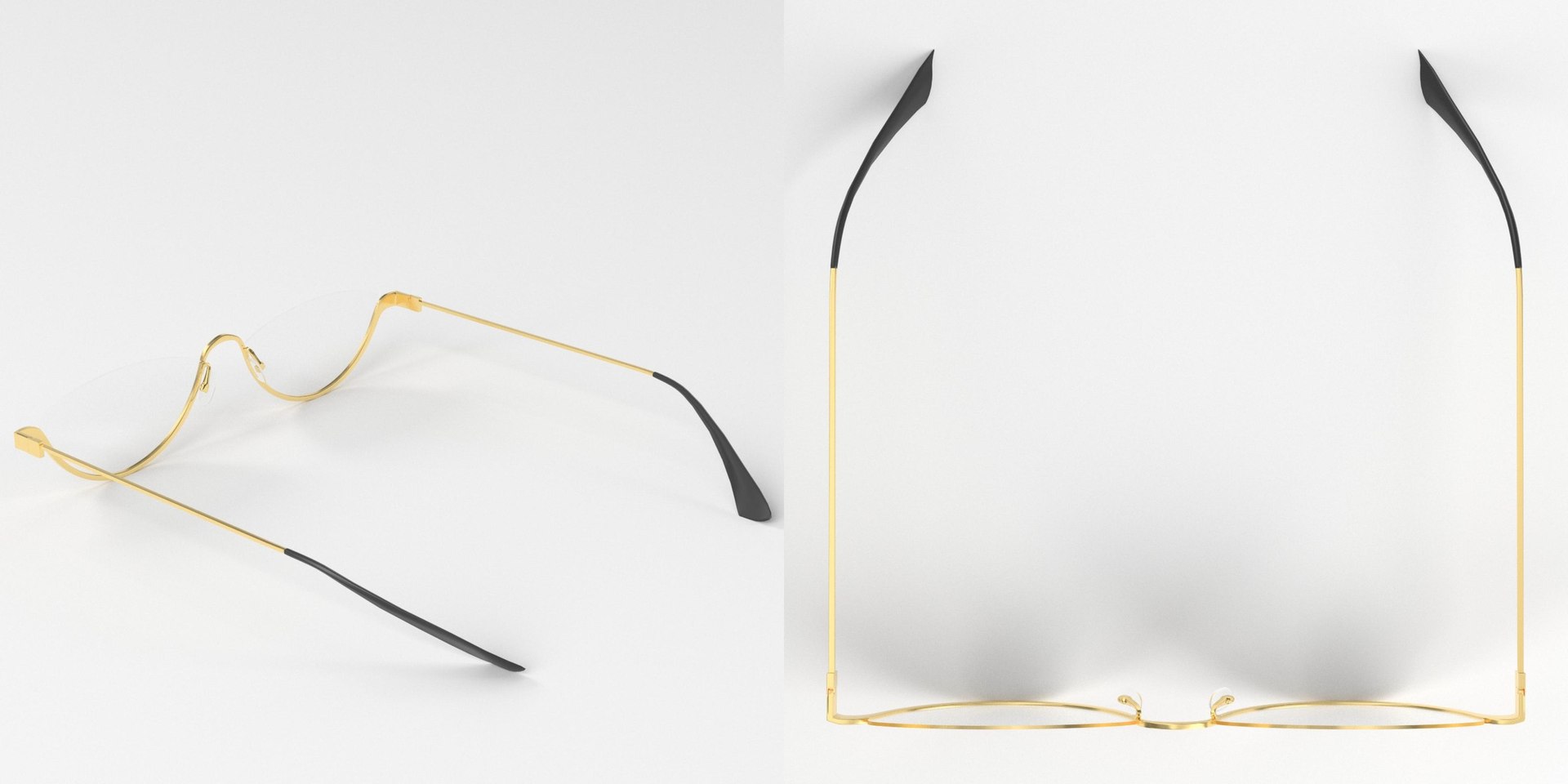 Glasses Half Eye 3D Model - TurboSquid 1945037