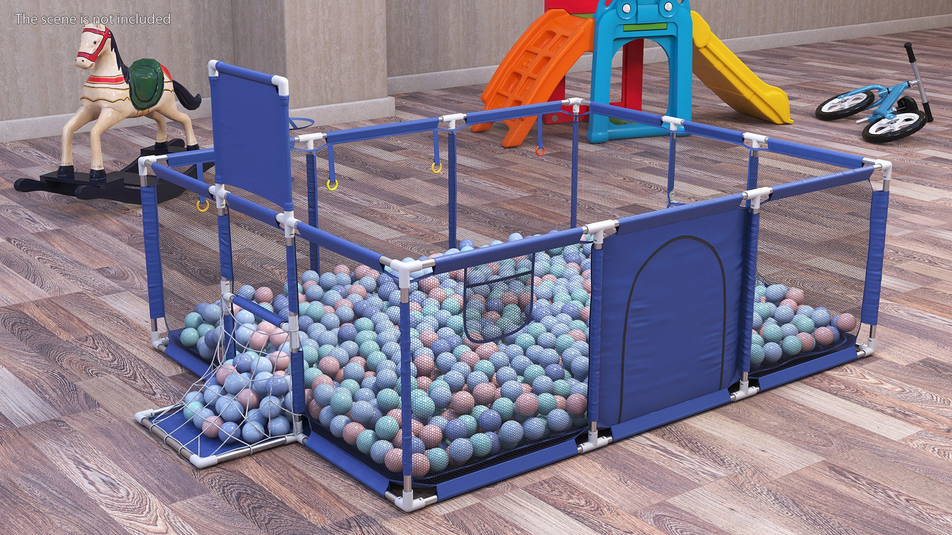 Blue Baby Playpen Model - TurboSquid 2104640