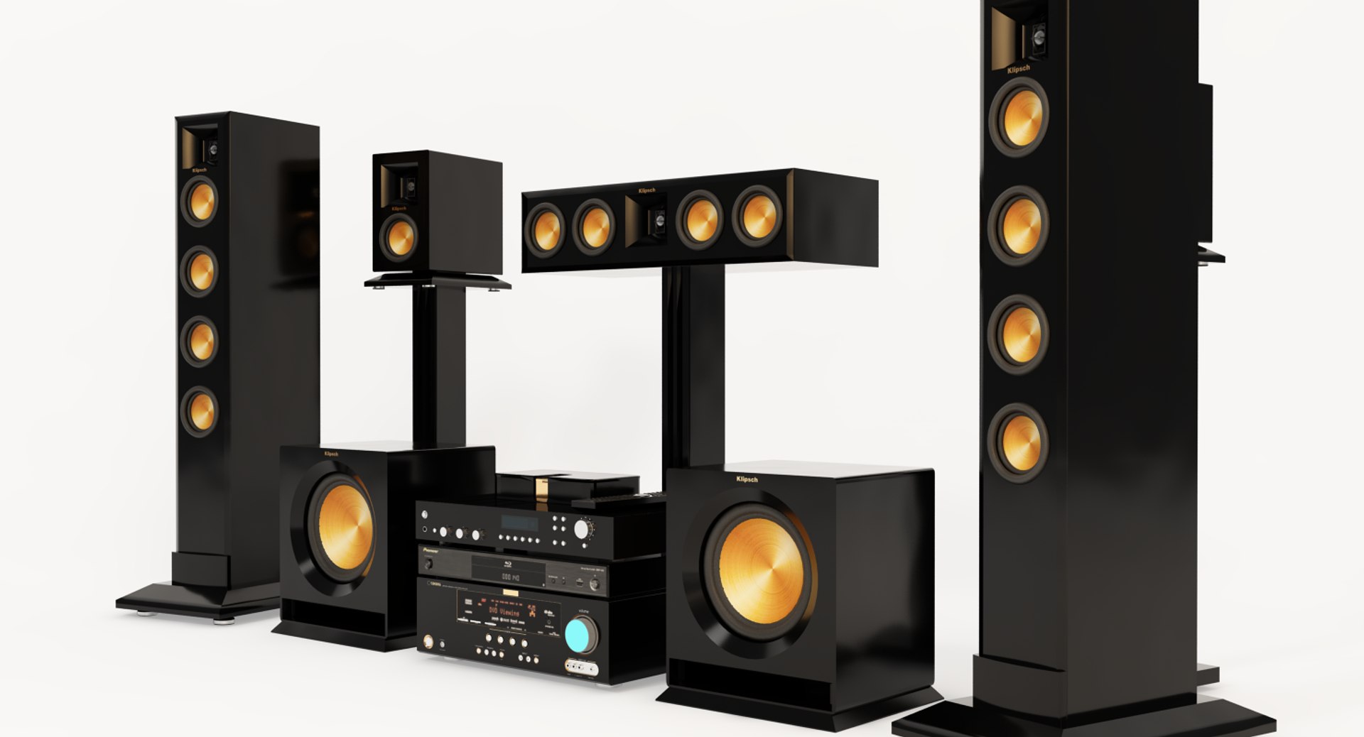 3D Klipsch Rp Hd Wireless Model - TurboSquid 1400635