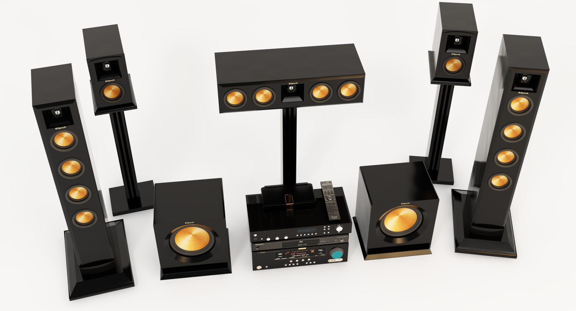 3D Klipsch Rp Hd Wireless Model - TurboSquid 1400635