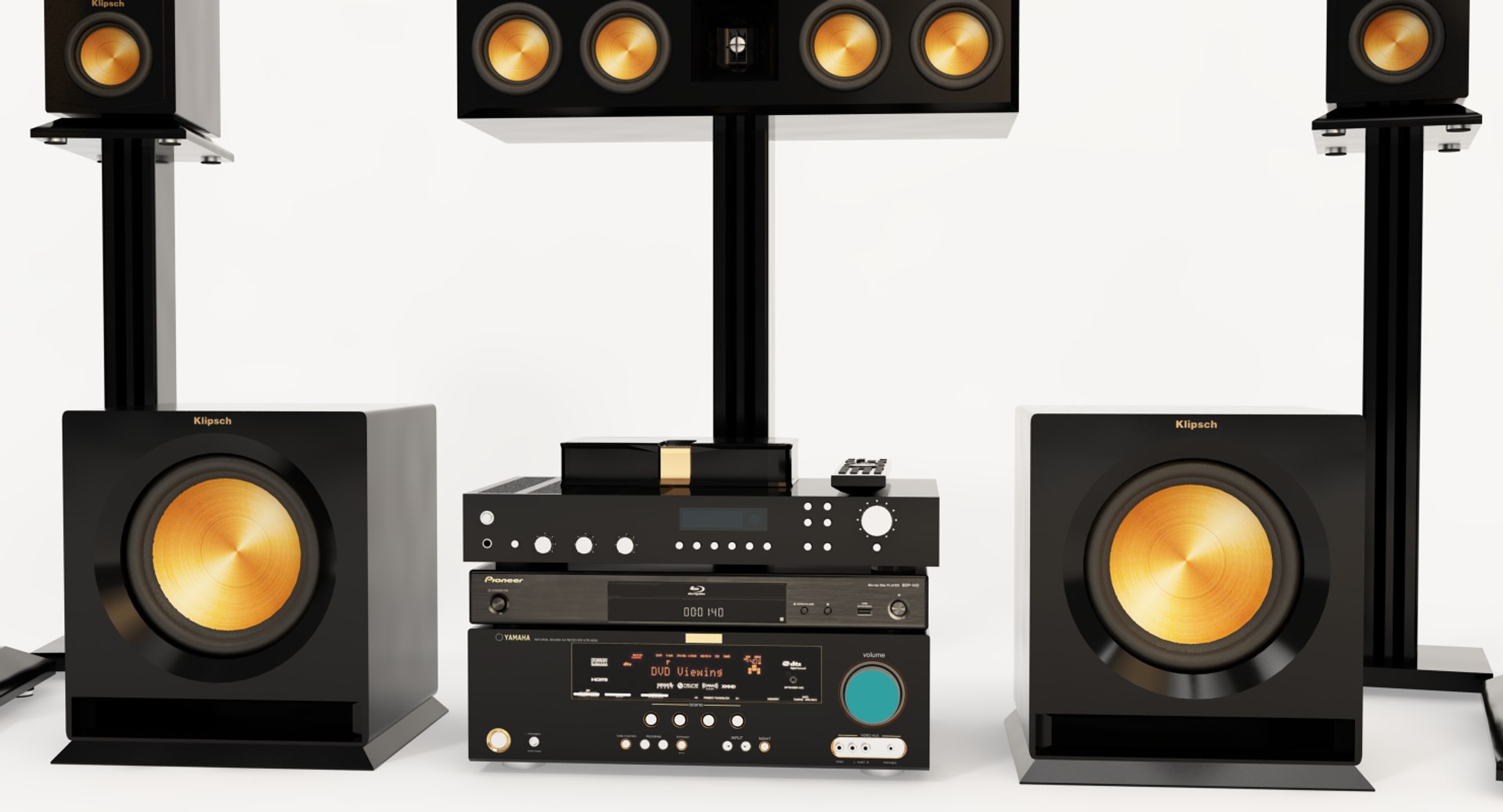 3D Klipsch Rp Hd Wireless Model - TurboSquid 1400635