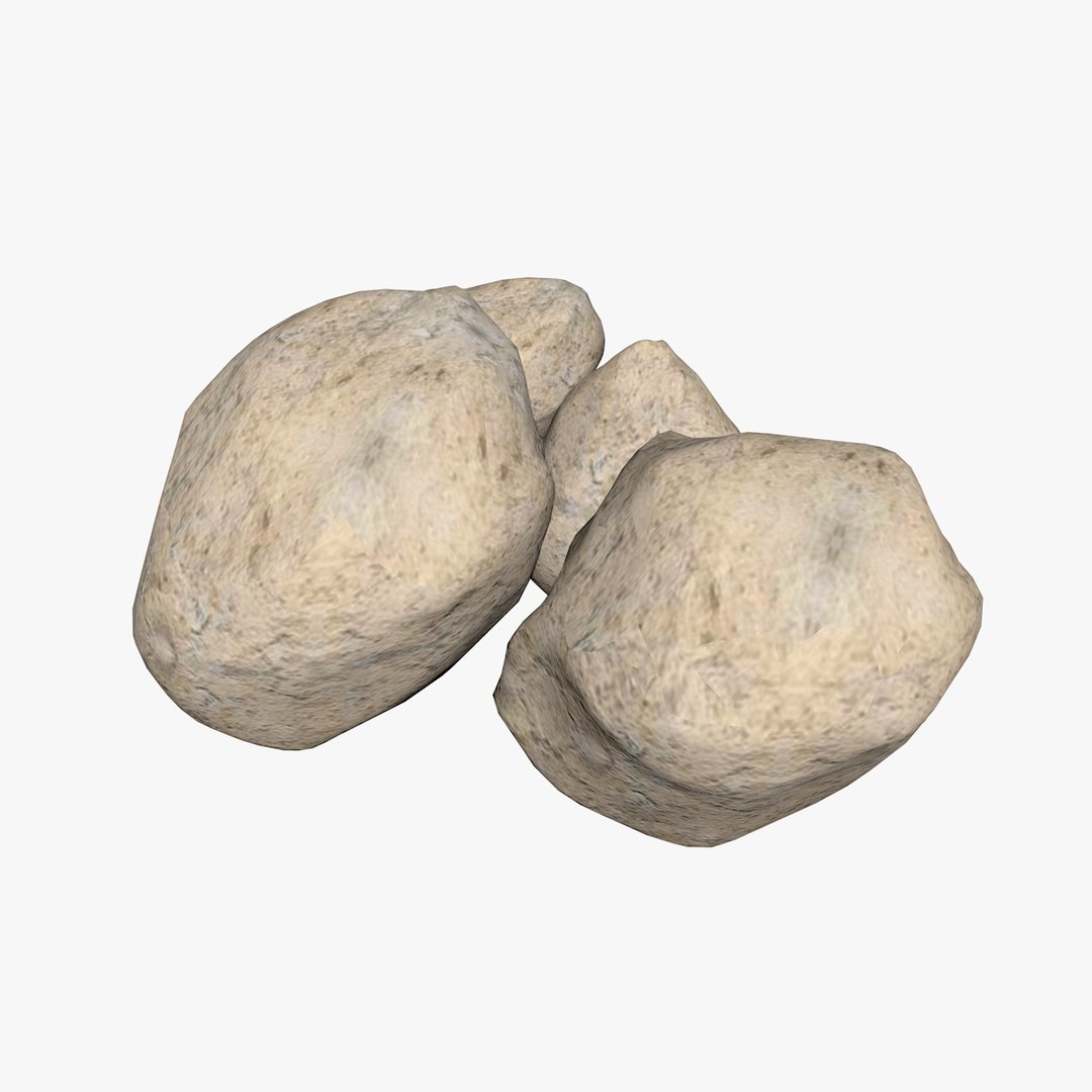 3d Stones Model