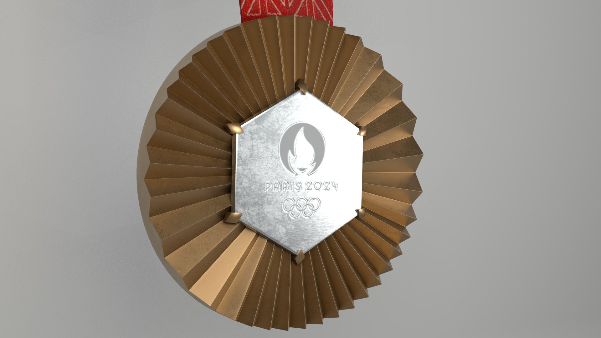 2024 Paris Olimpic Games Medal 3D - TurboSquid 2252938