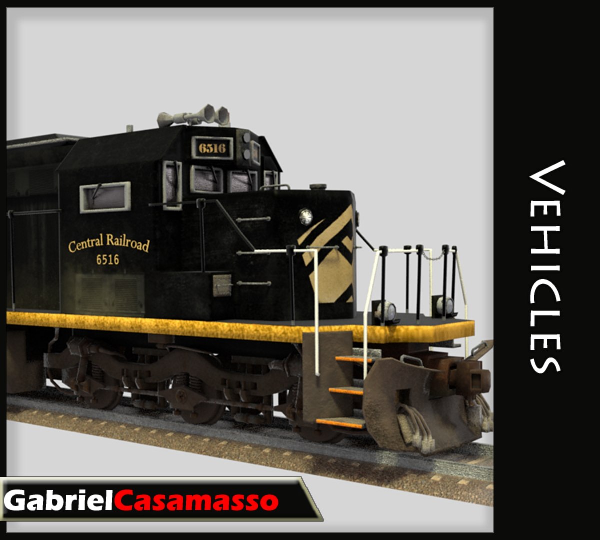3d Model Train Cargo