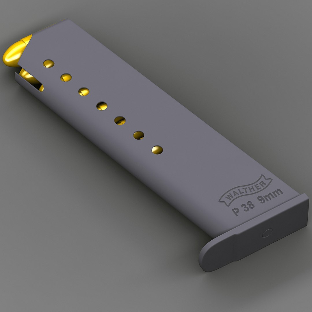 walther p 38 magazine 3d 3ds