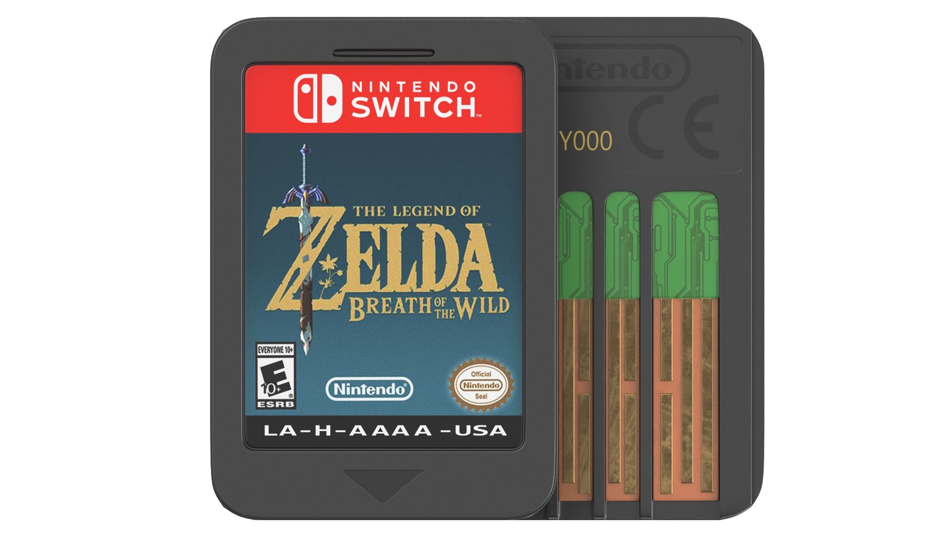 3D Detailed Zelda Case Cartridge Switch Model - TurboSquid 2065306