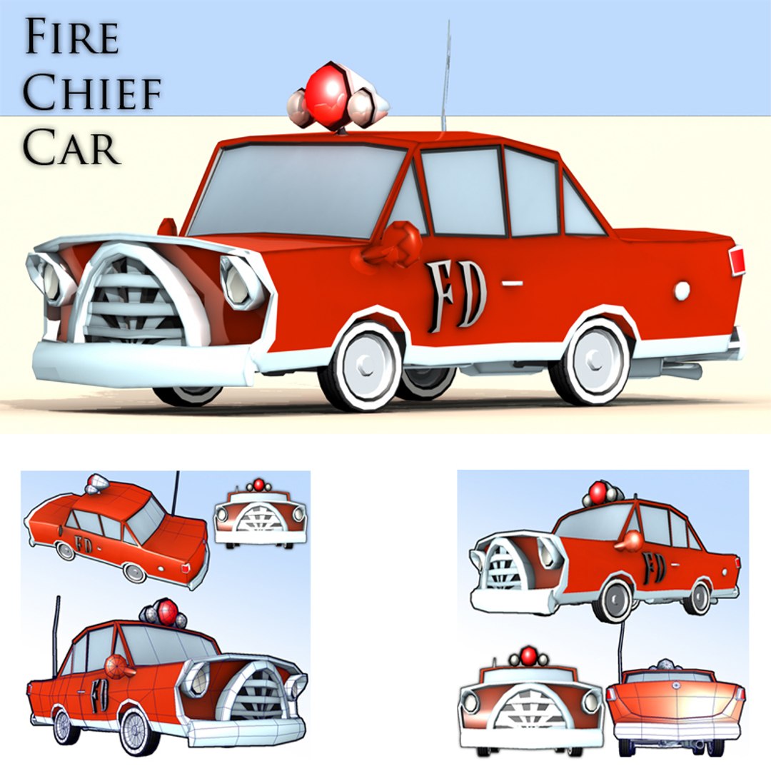 3d Emt Chief Car Model