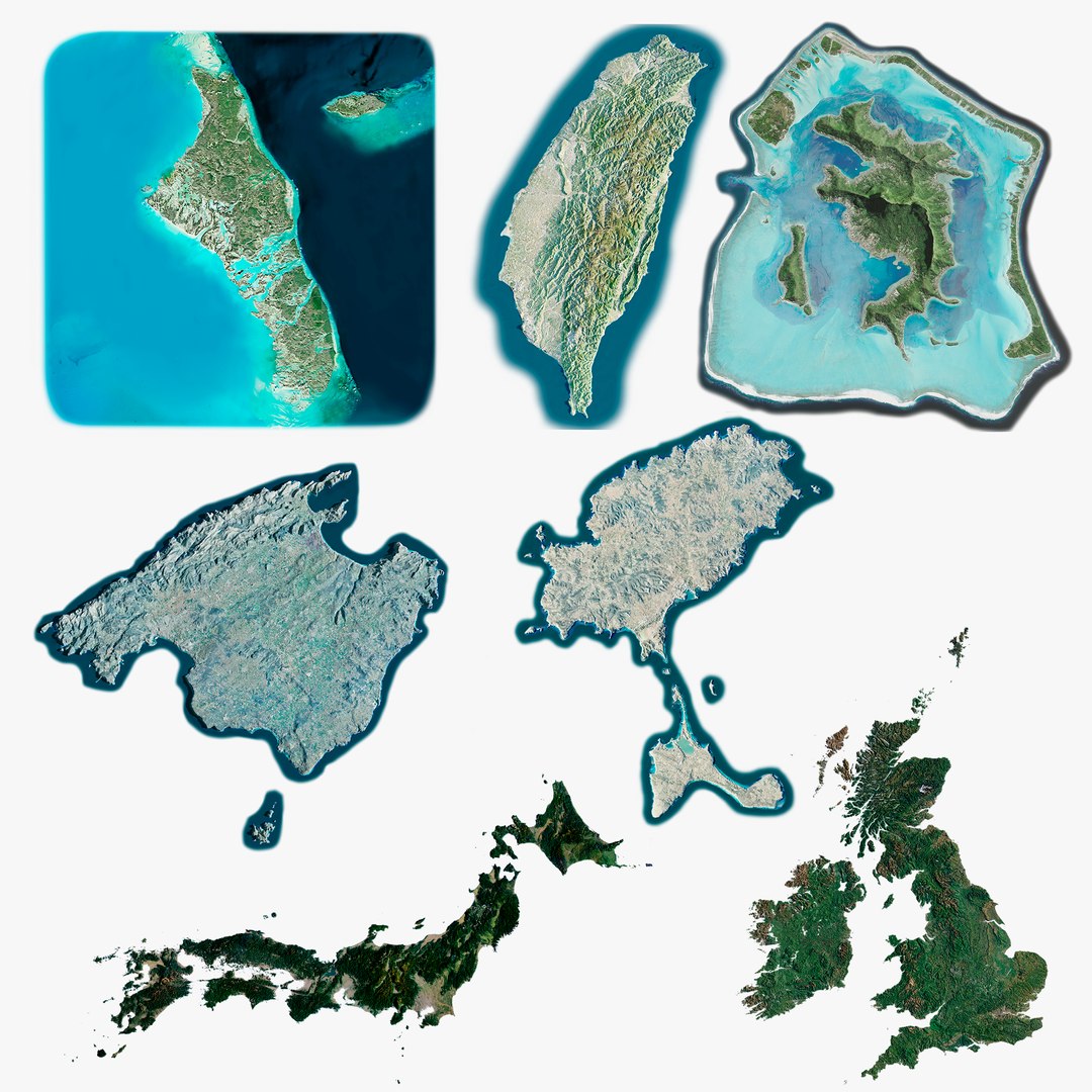3D Islands Colllection - TurboSquid 2106673