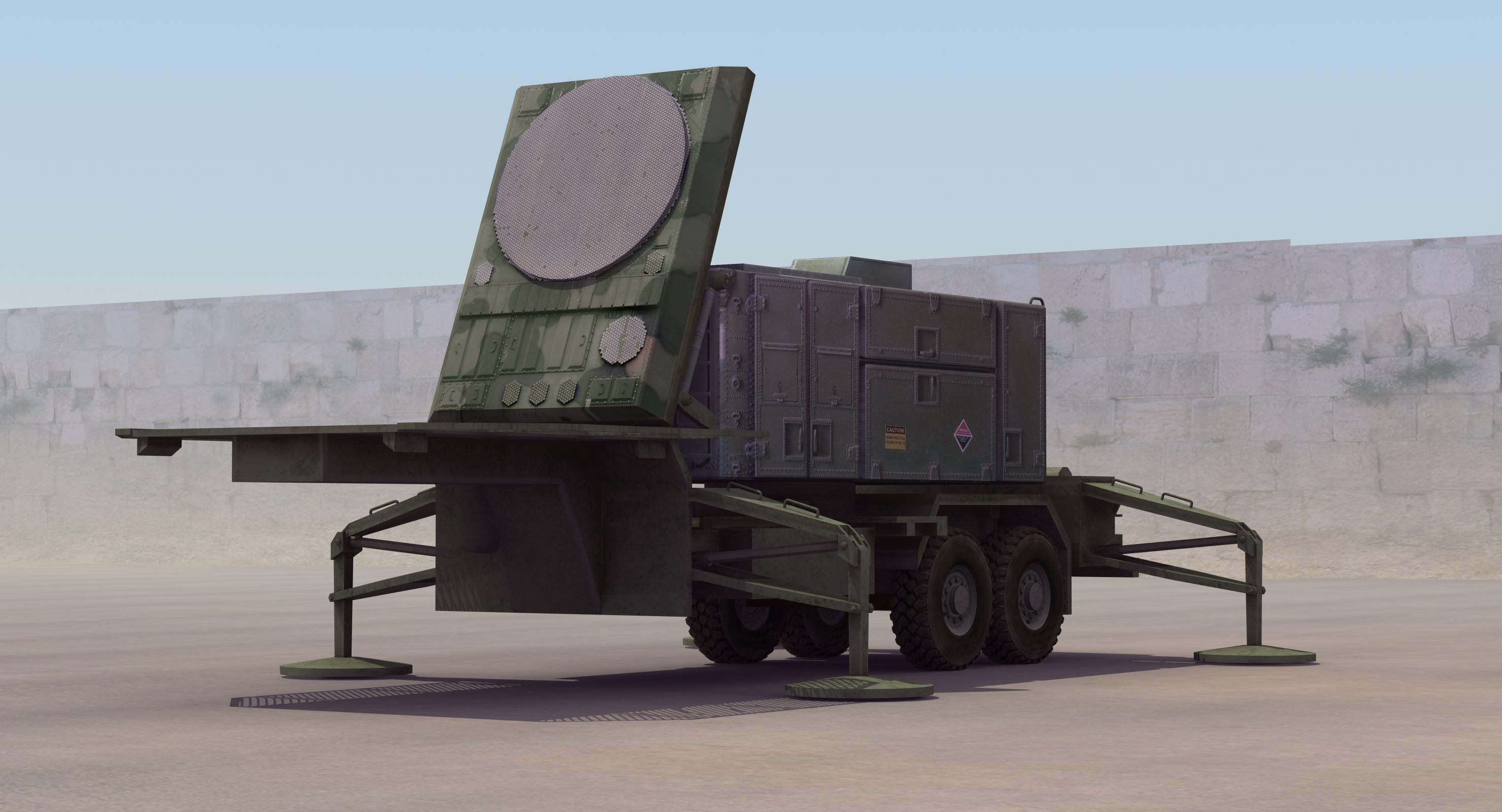 MPQ-53爱国者雷达3D模型 - TurboSquid 1400624