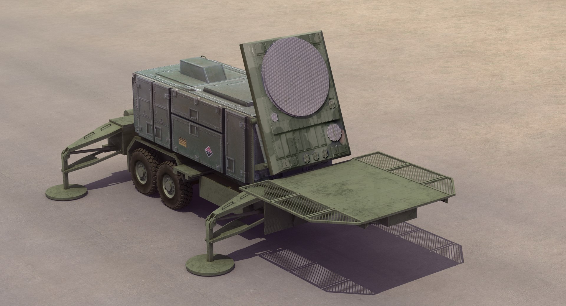 Mpq-53 Radar Patriot Missile 3D Model - TurboSquid 1400624