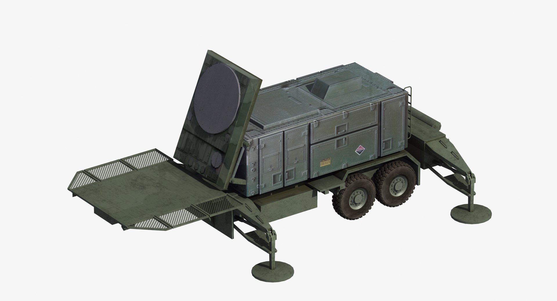 Mpq-53 radar patriot missile 3D model - TurboSquid 1400624