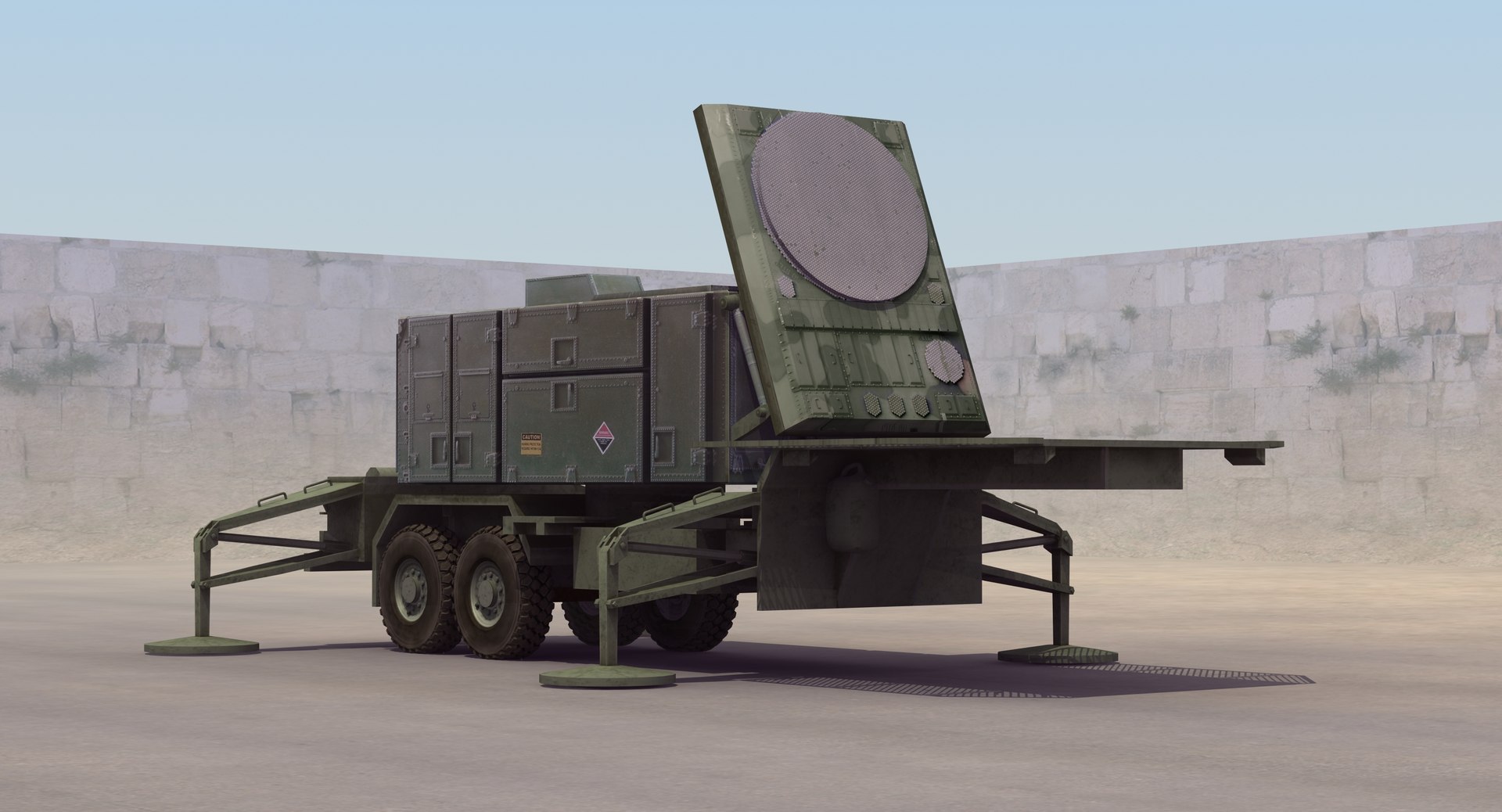 Mpq-53 Radar Patriot Missile 3D Model - TurboSquid 1400624