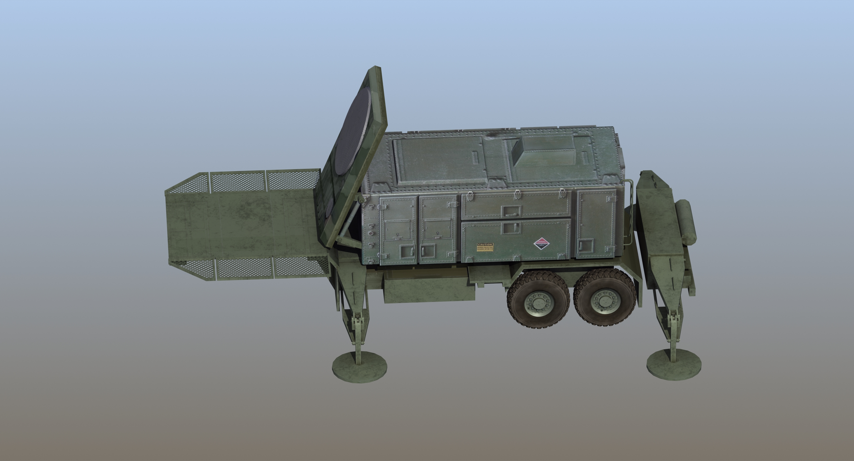 MPQ-53爱国者雷达3D模型 - TurboSquid 1400624