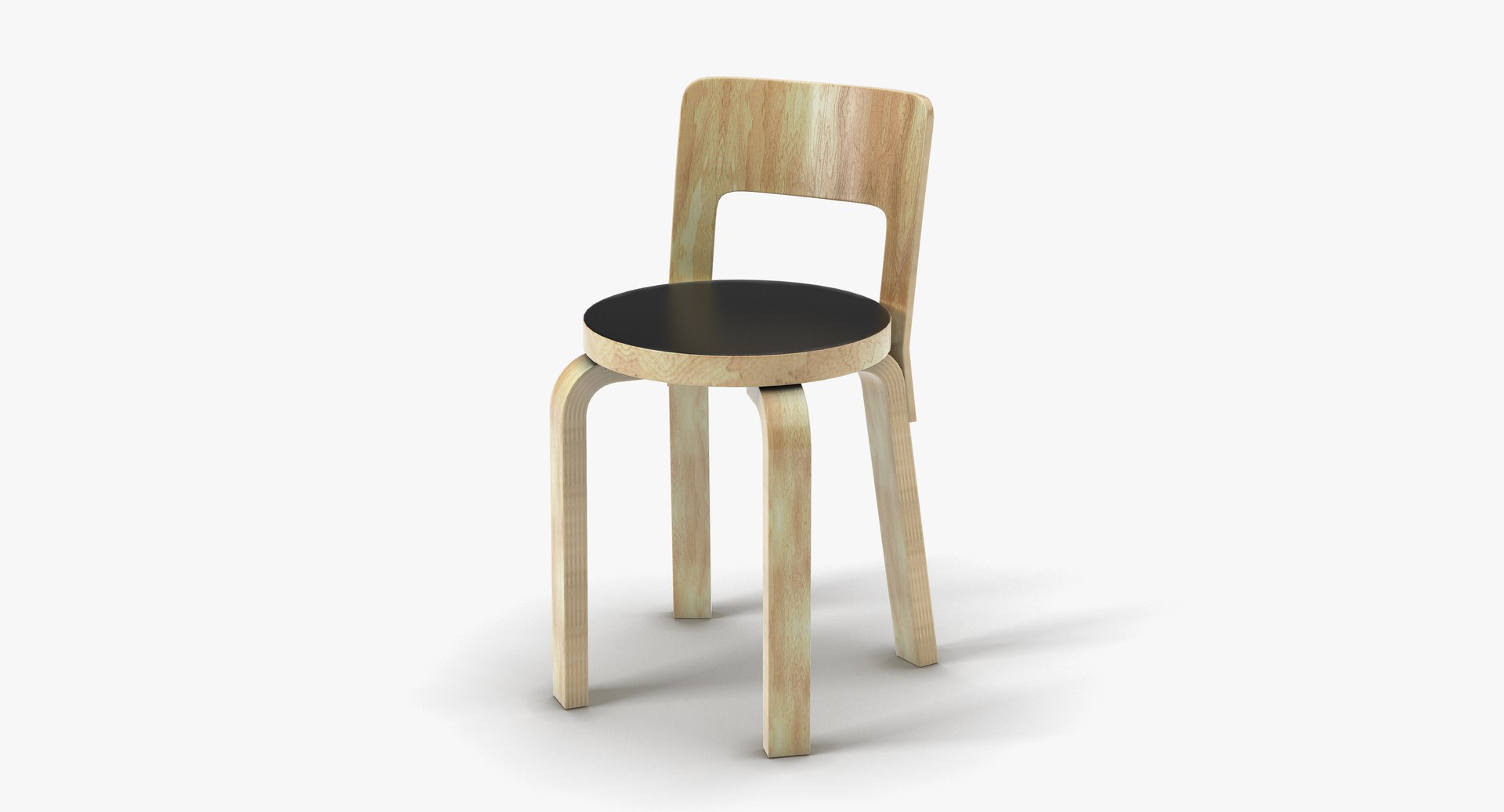 alvar aalto n65 chair designer 3d max