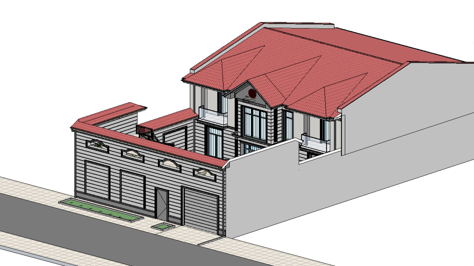 Revit Classic House Model 3D Model - TurboSquid 2227235