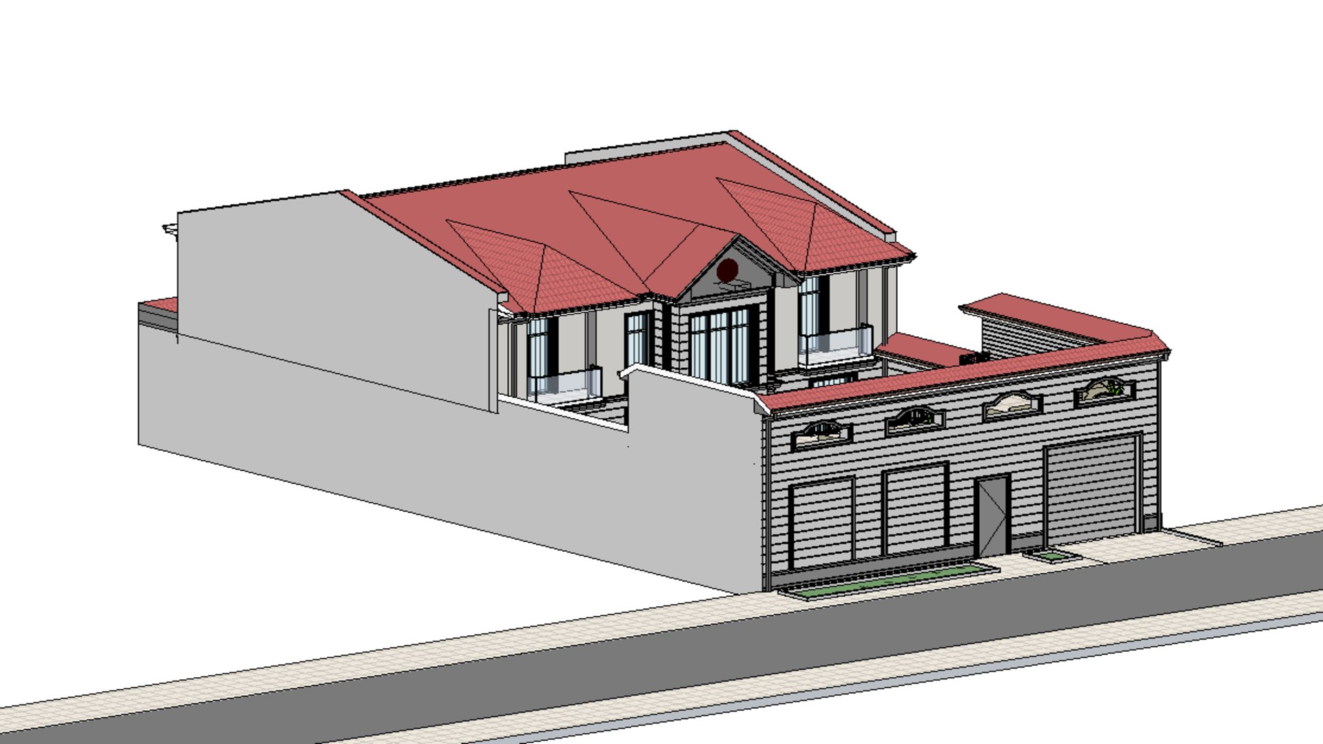 Revit Classic House Model 3D Model - TurboSquid 2227235