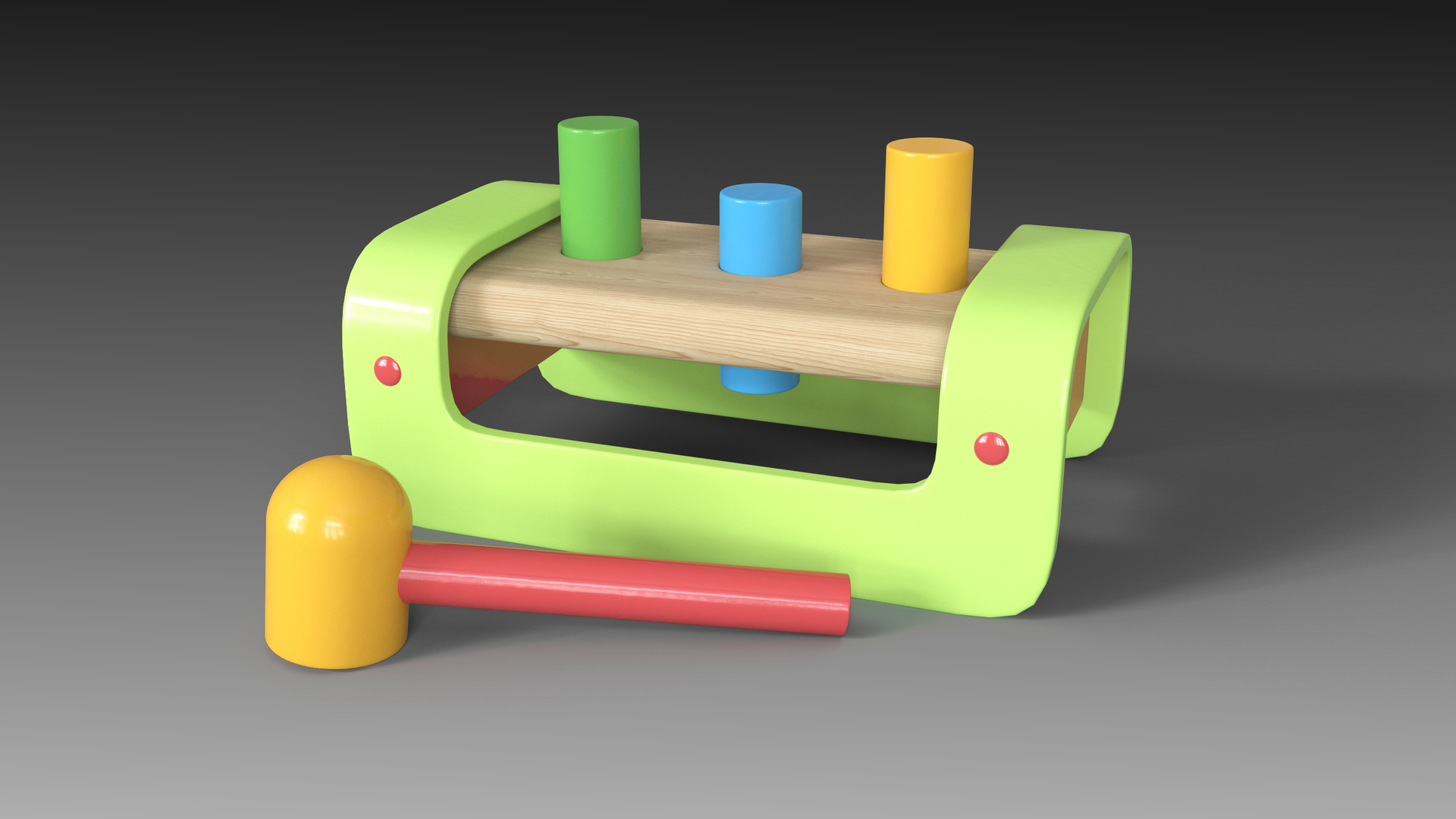 3D Pound A Peg Toy Model - TurboSquid 1878648