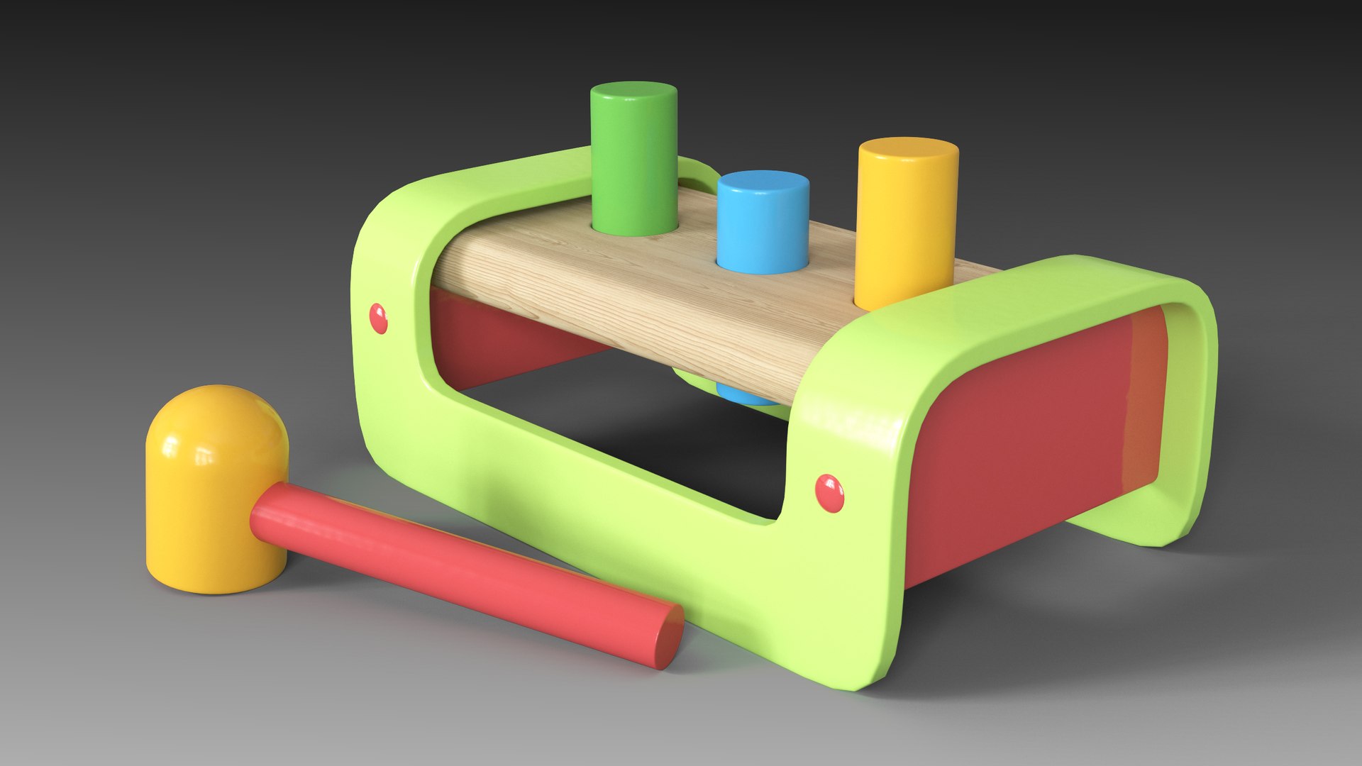 3D Pound A Peg Toy Model - TurboSquid 1878648