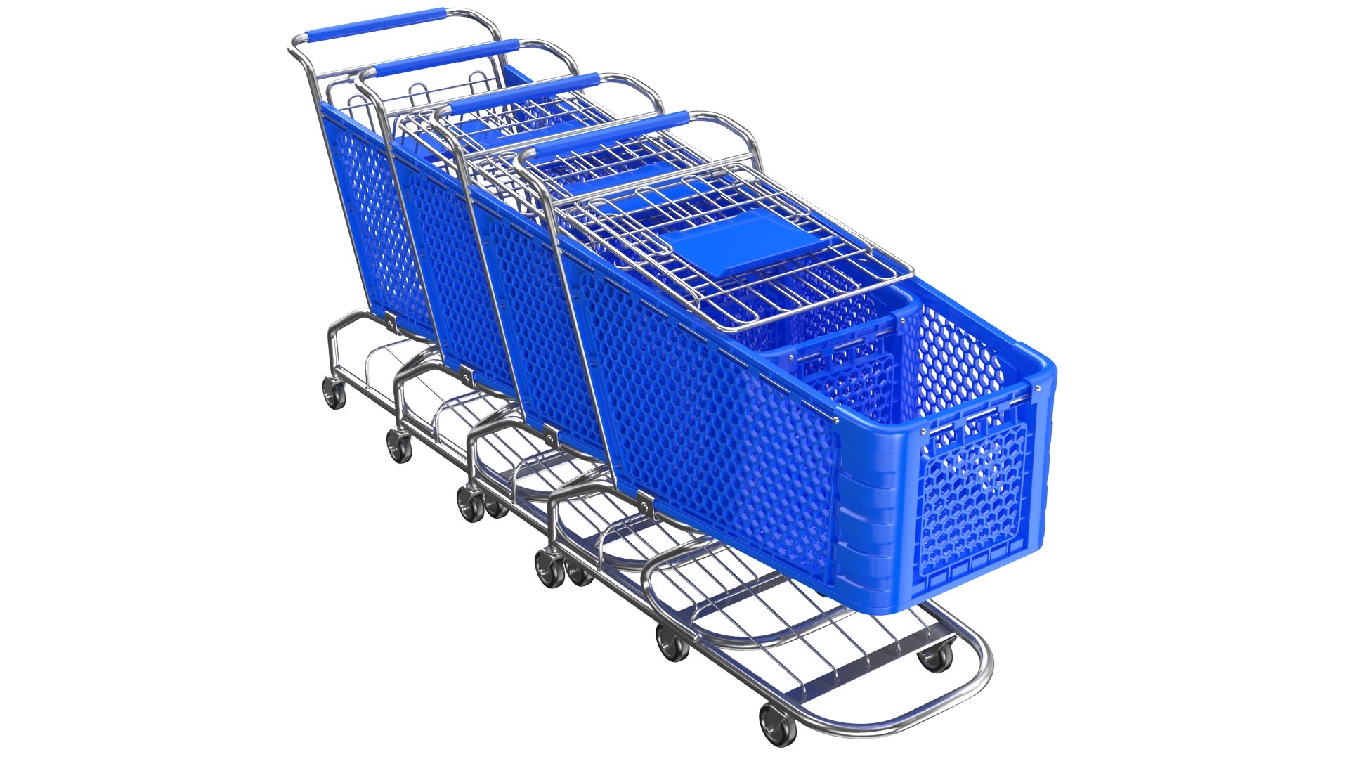 Detailed Plastic Shopping Carts Model - TurboSquid 2000134