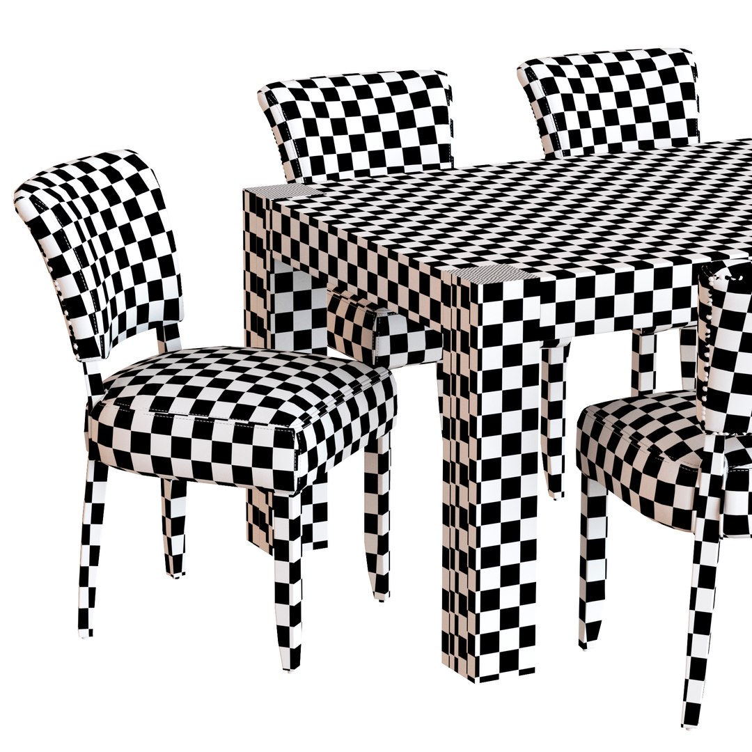 Coco Republic Mimi Chair And Junction Table 3D Model - TurboSquid 2165519
