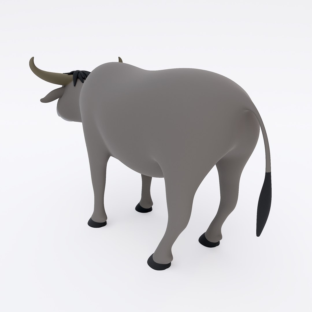 Buffalo toon animal 3D model - TurboSquid 1997005