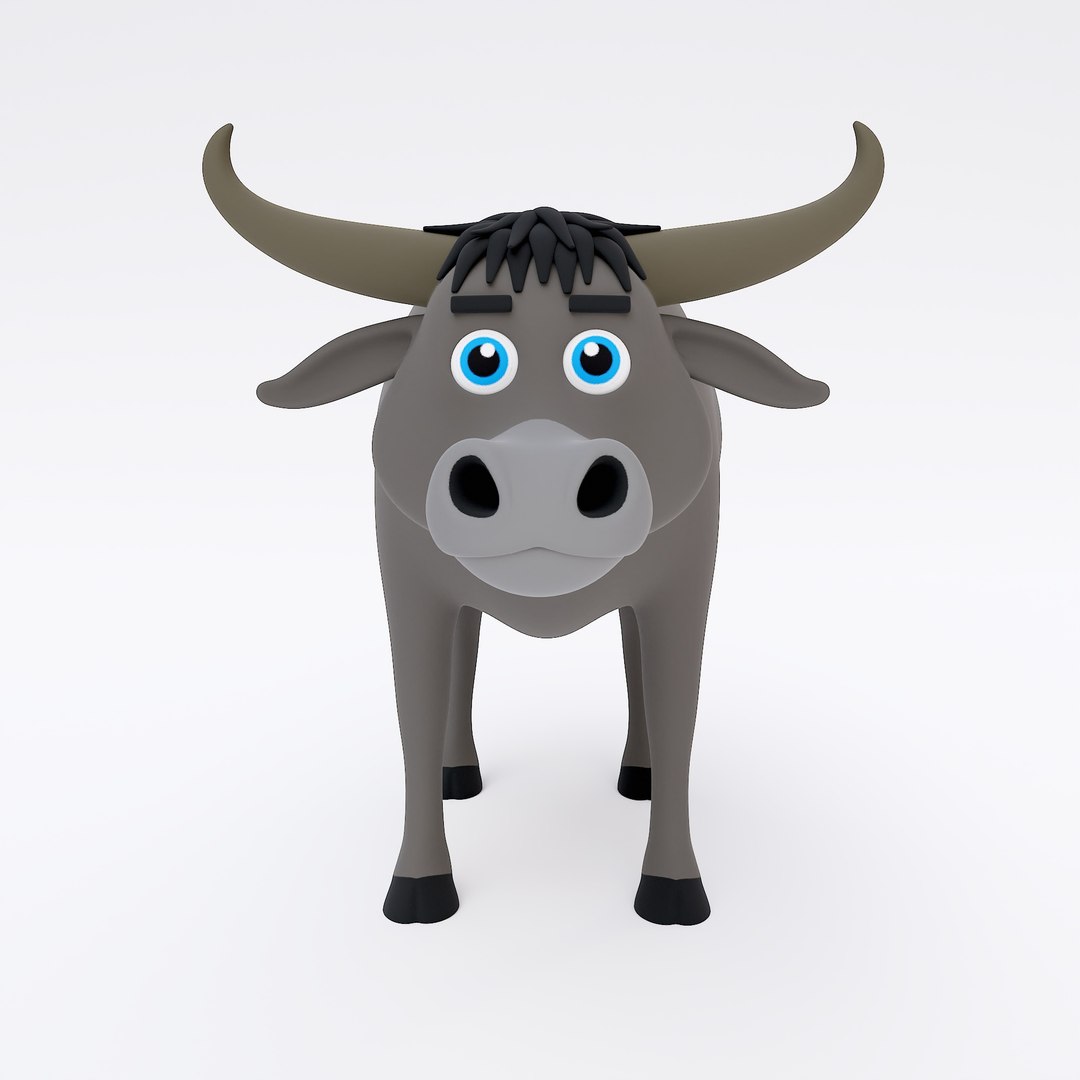 modelo 3d Buffalo toon animal - TurboSquid 1997005