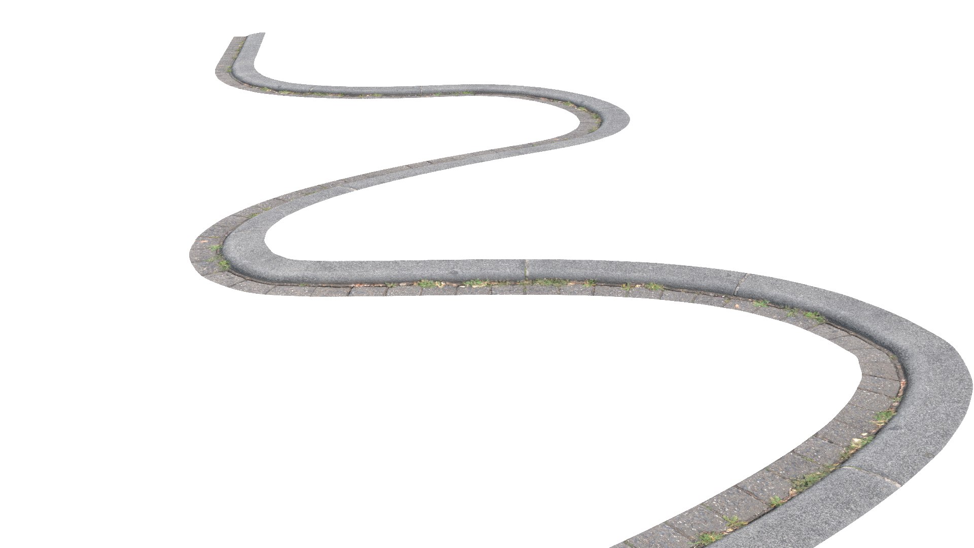 3D street curbstone | 1144858 | TurboSquid