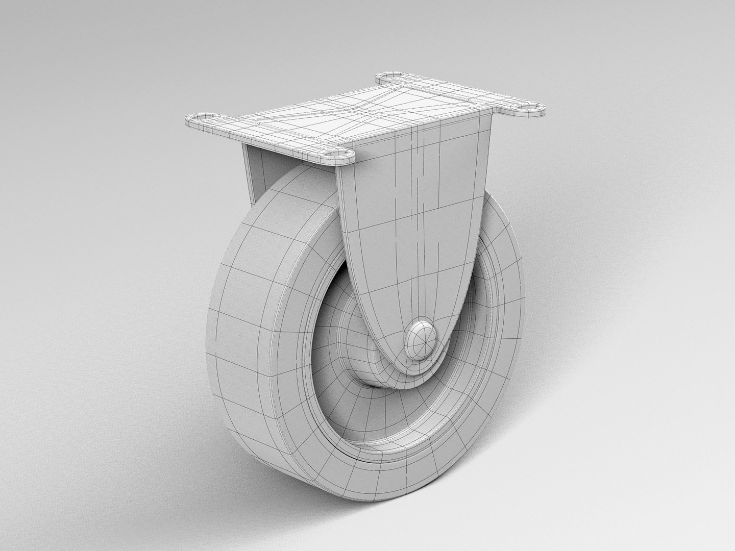 3D Caster Wheel Model - TurboSquid 1412392