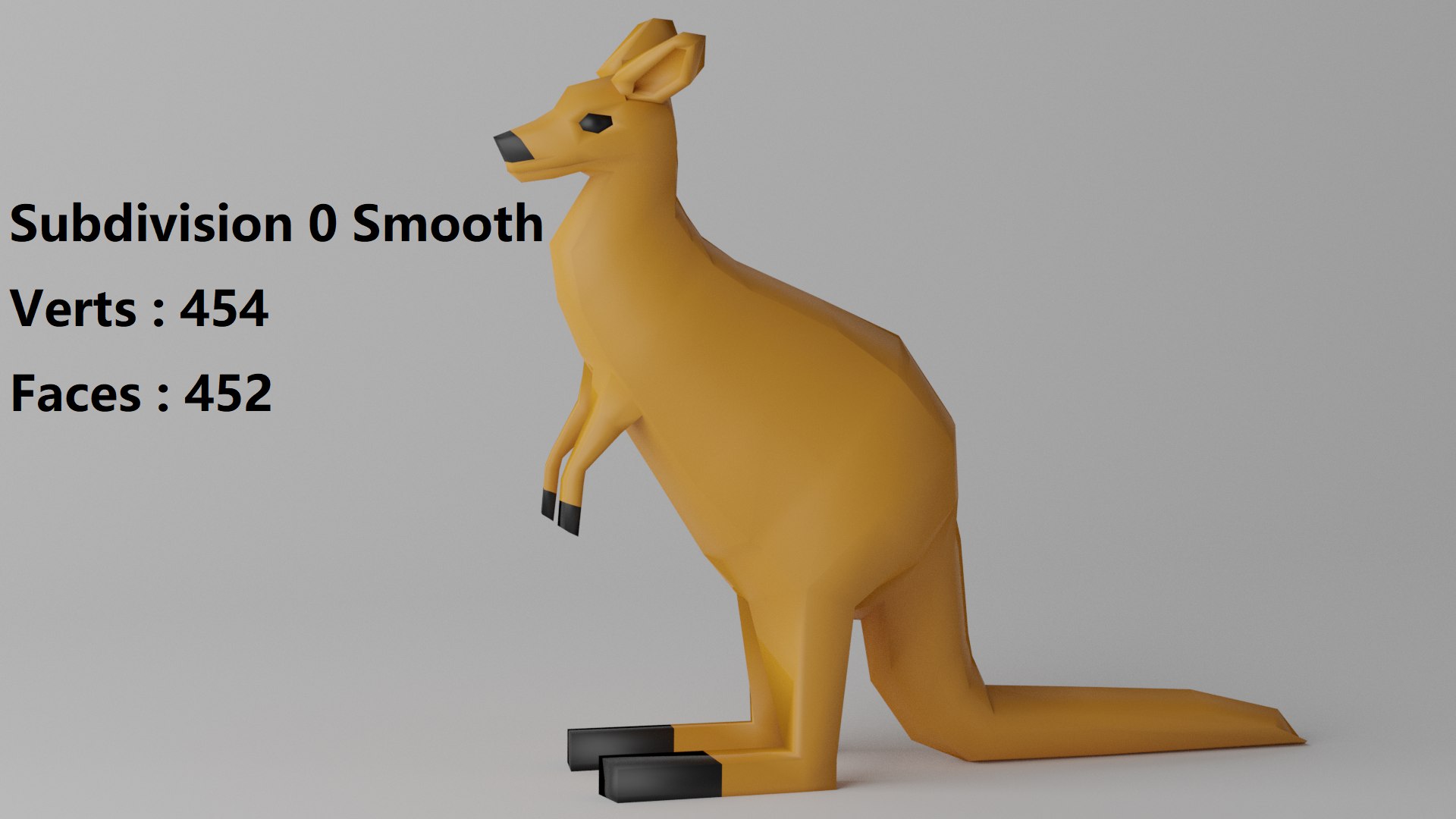 3D Cartoon Cute Kangaroo Model - TurboSquid 2102879