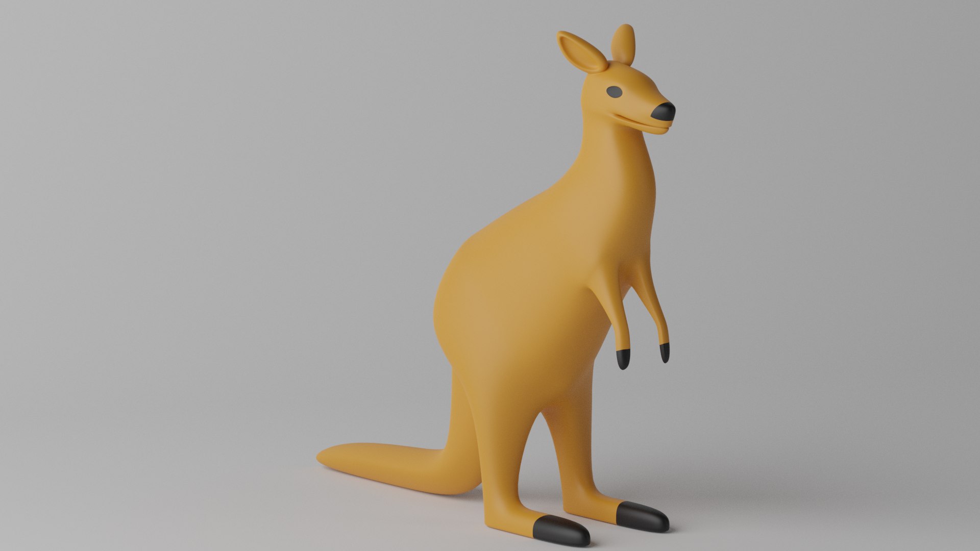 3D Cartoon Cute Kangaroo Model - TurboSquid 2102879