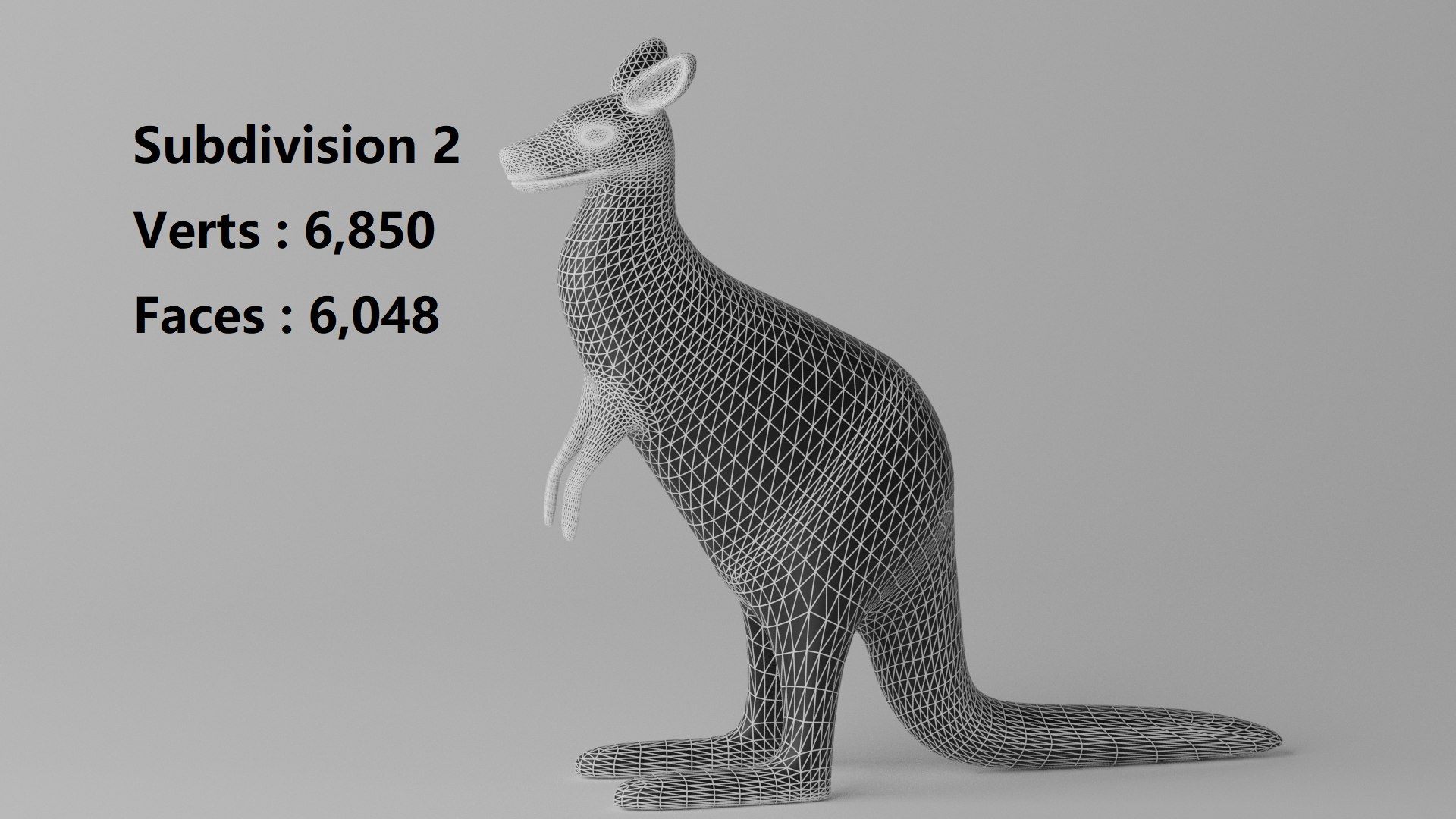 3D Cartoon Cute Kangaroo Model - TurboSquid 2102879