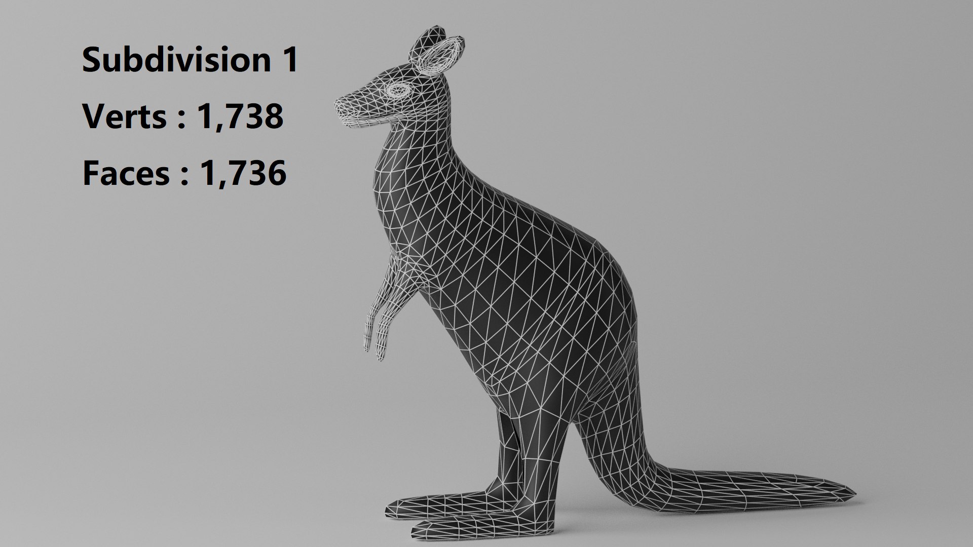 3D Cartoon Cute Kangaroo Model - TurboSquid 2102879