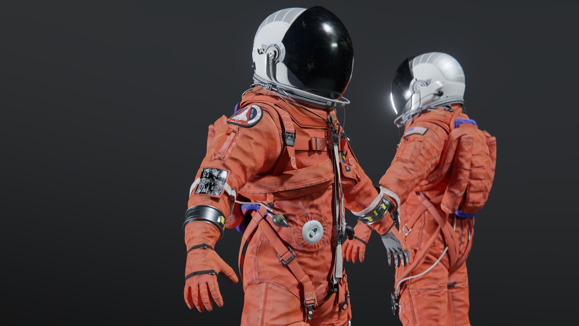 ACES Spacesuit Rigged 3D Model - TurboSquid 1914368
