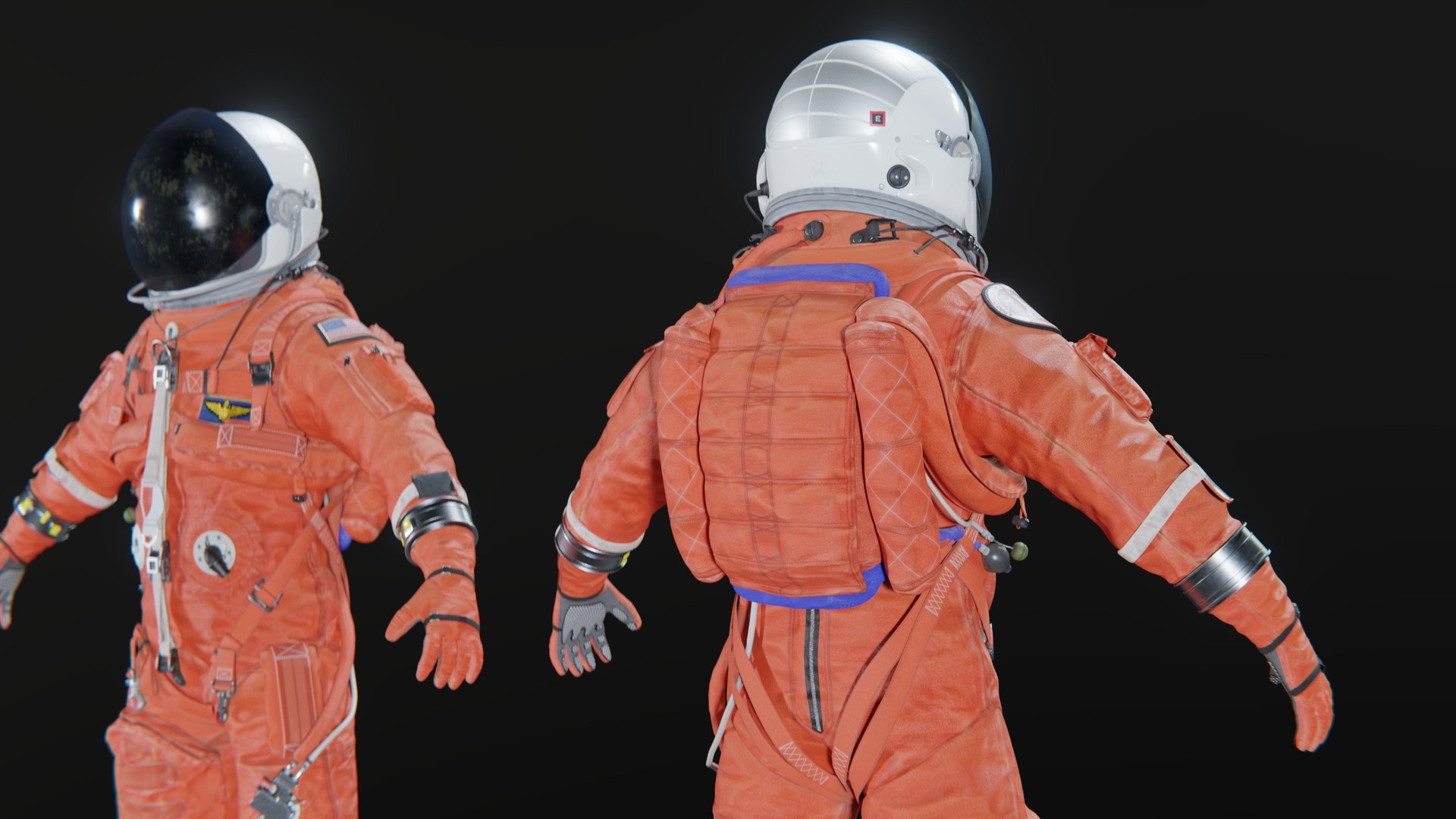 ACES Spacesuit Rigged 3D Model - TurboSquid 1914368