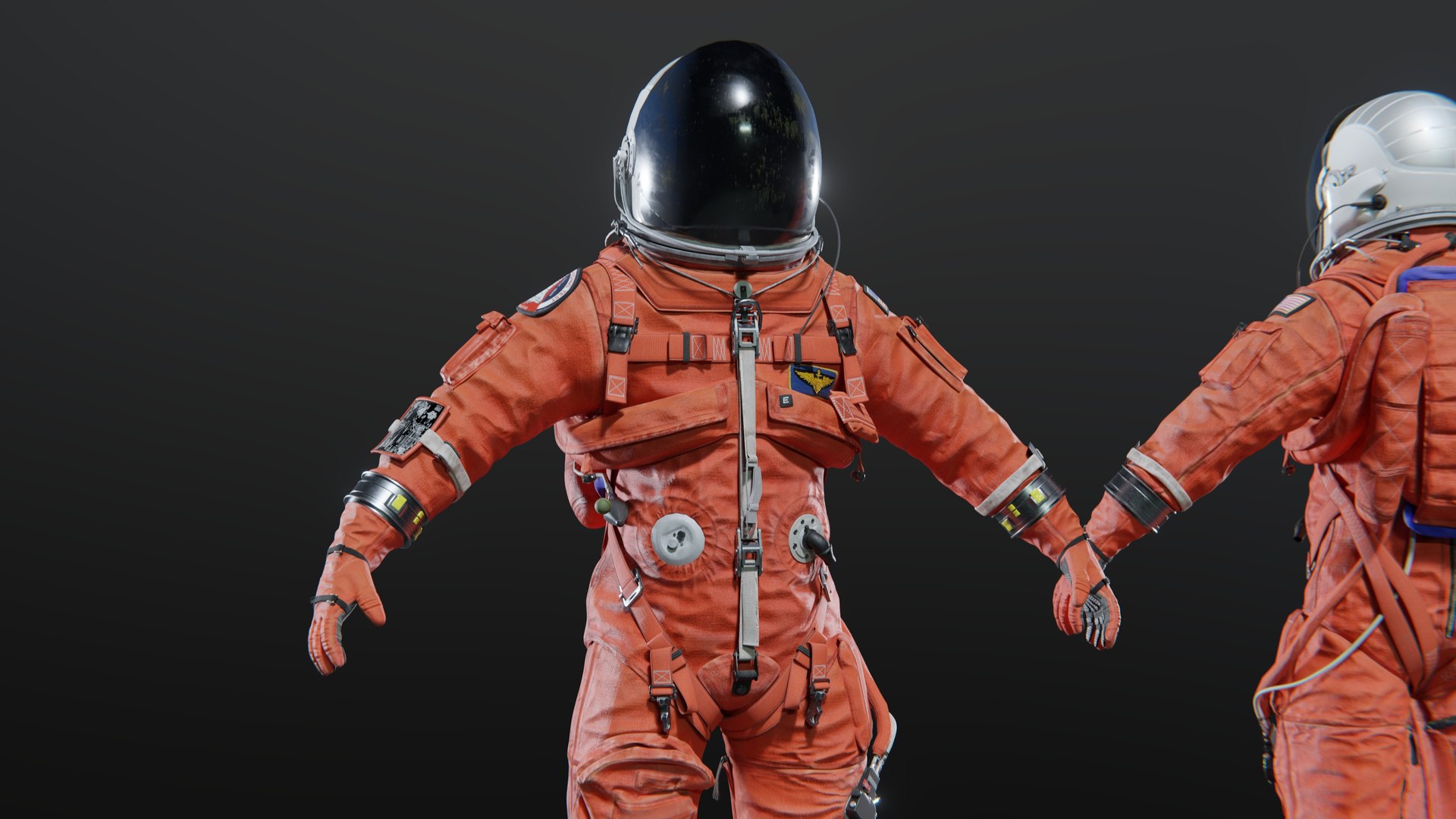 ACES Spacesuit Rigged 3D Model - TurboSquid 1914368