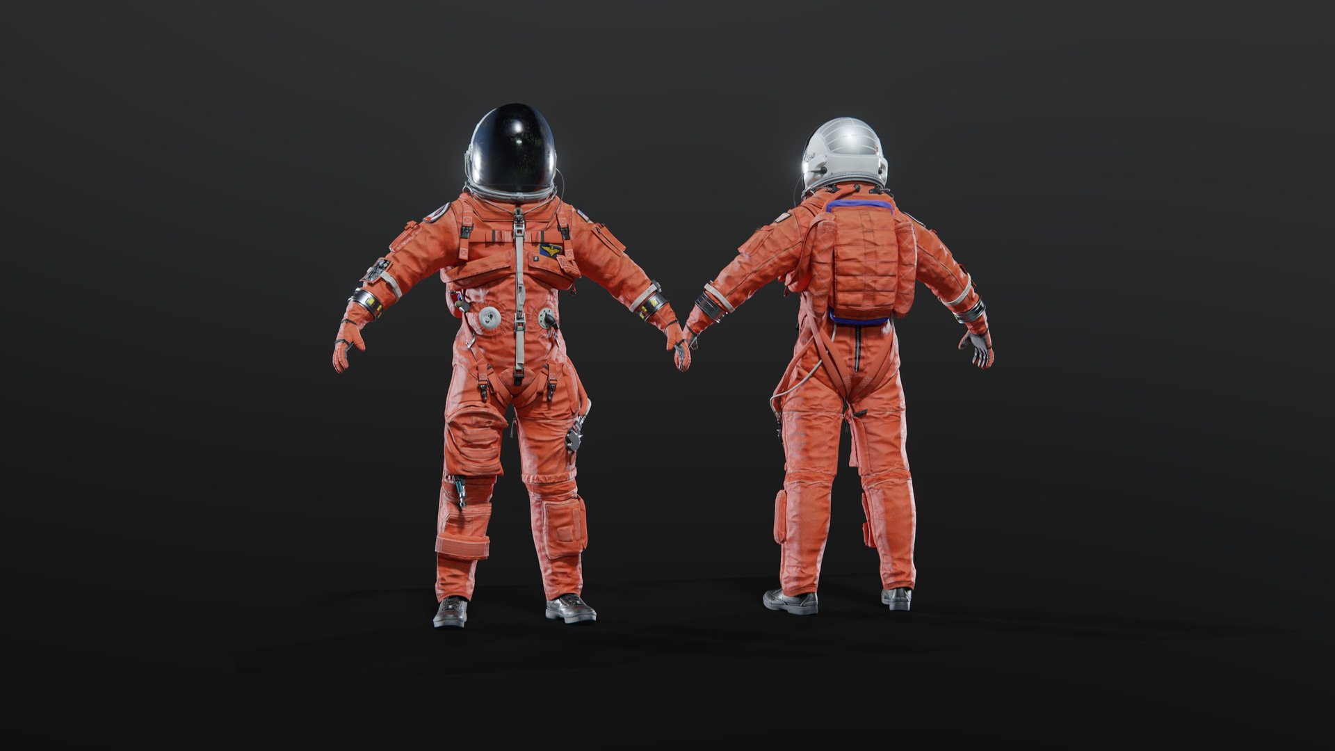 ACES Spacesuit Rigged 3D Model - TurboSquid 1914368