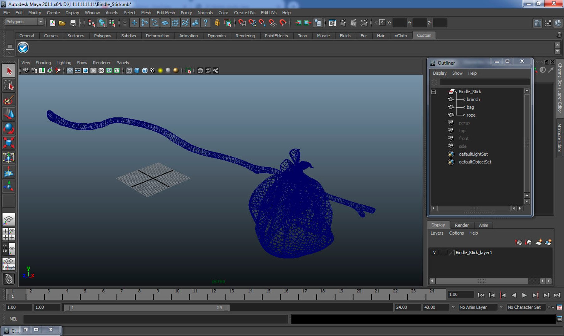 3D bindle stick - TurboSquid 1416103