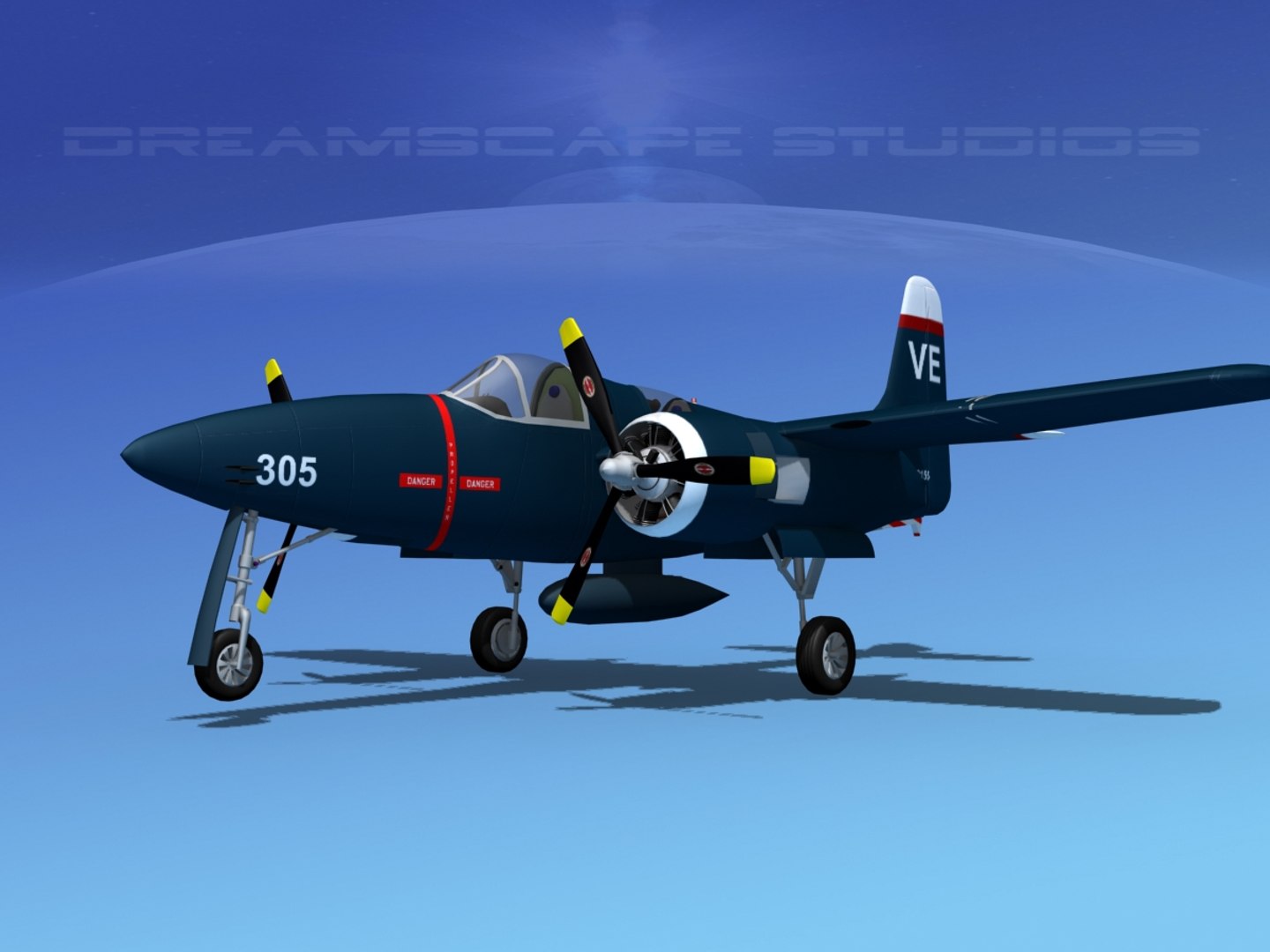 Cockpit Tigercat Fighters 3d Model