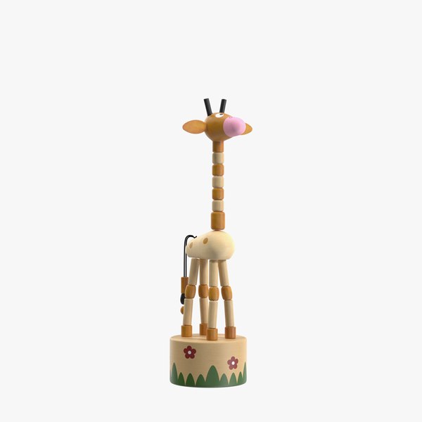 Giraffe Push Puppet Toy Rigged for Cinema 4D3D模型 - TurboSquid 2018540