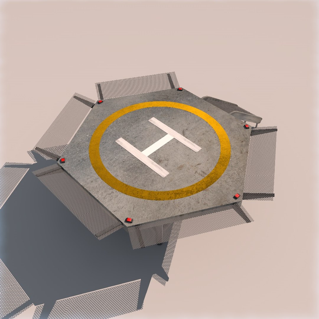 3d pad helipad