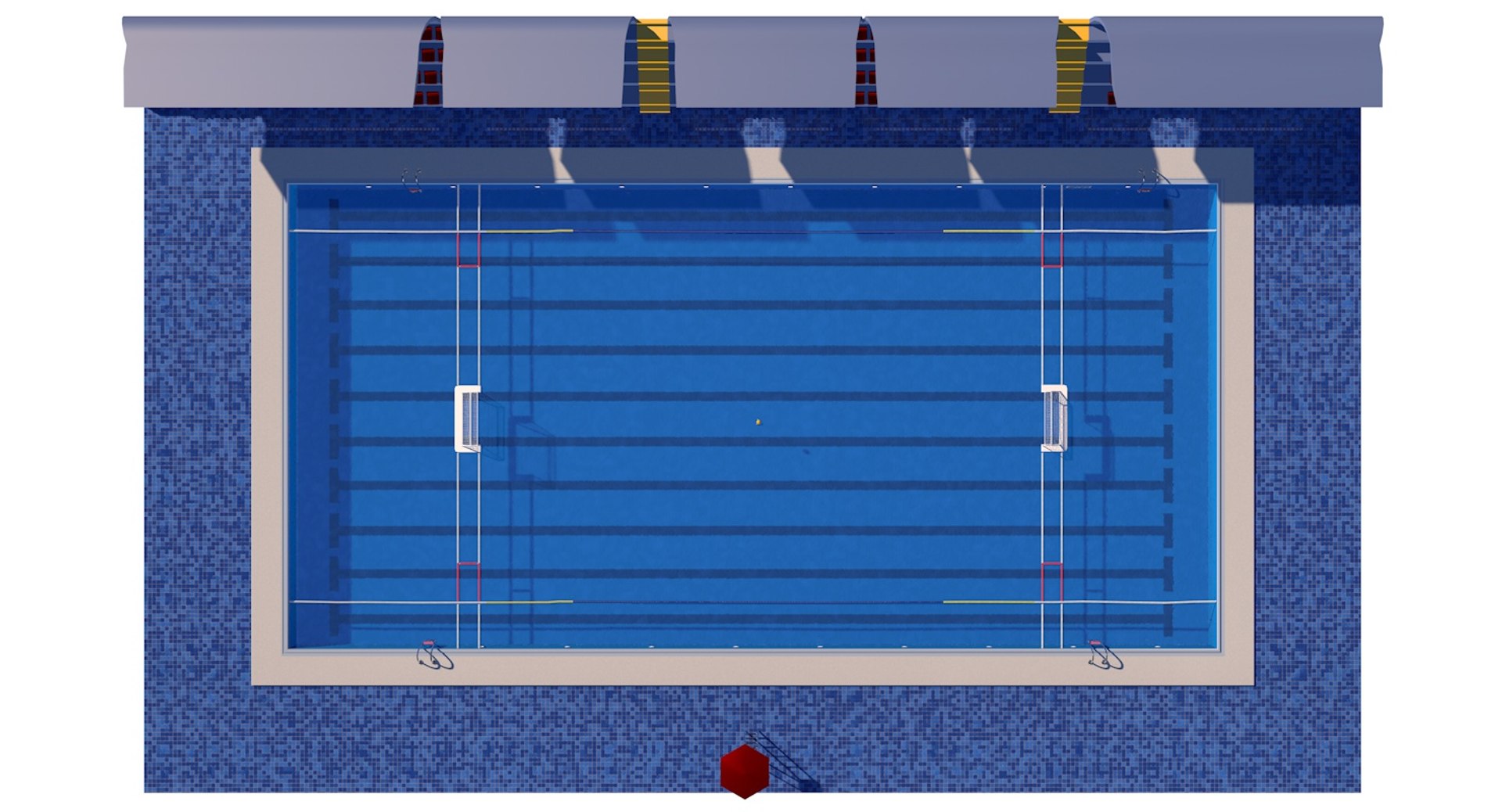 3D Model Water Polo Pool - TurboSquid 1215092