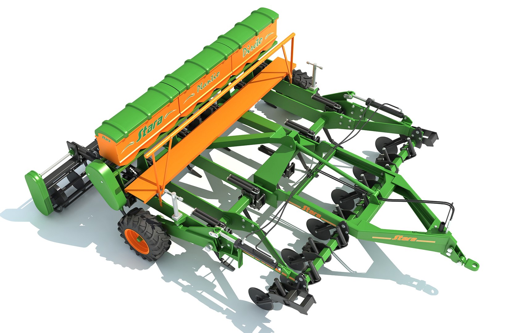 Stara Seed Drill 3D Model - TurboSquid 1444473