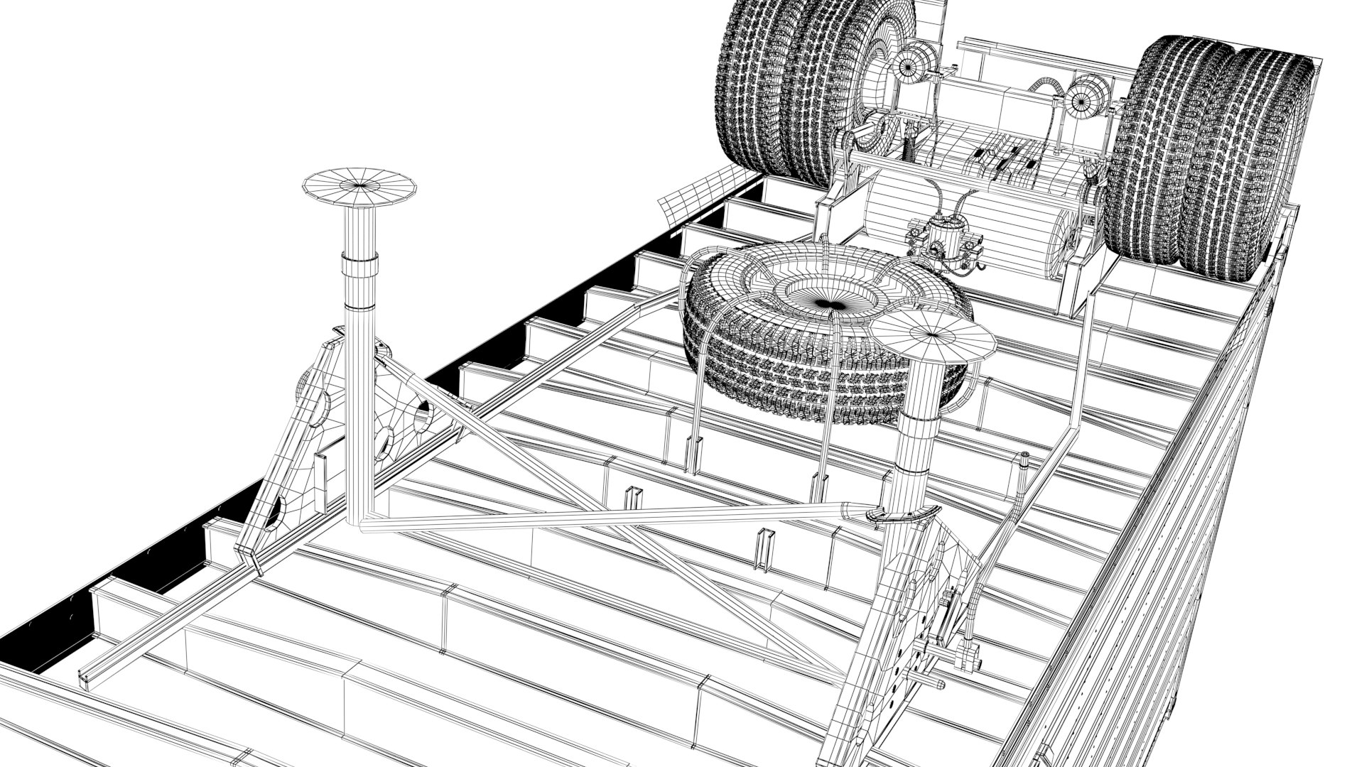 Truck Trailer 3D Model - TurboSquid 2186102