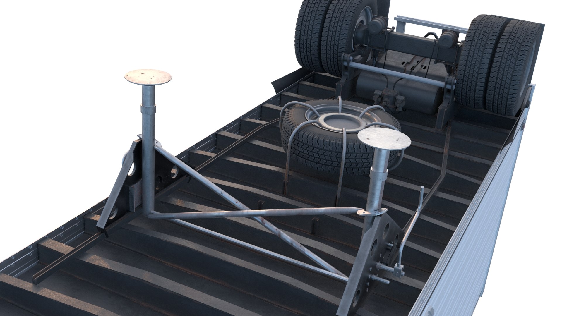 Truck Trailer 3D Model - TurboSquid 2186102